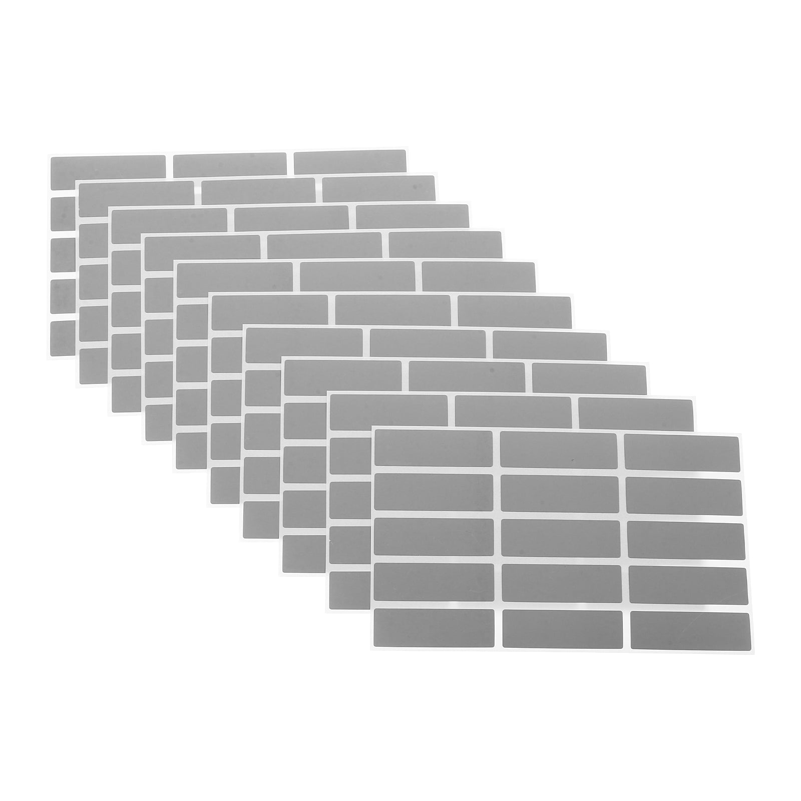 Raindrops 150 Pcs Scratch Off Cards Silver PVC Rectangle Labels For ...