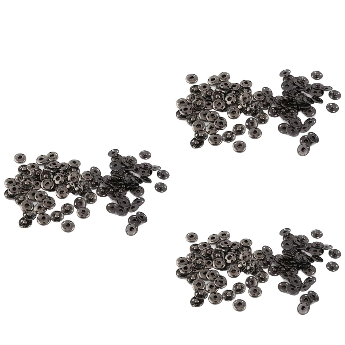 Raindrops 150 Sets Sew On Snaps Buttons Metal Snaps Fasteners Press ...
