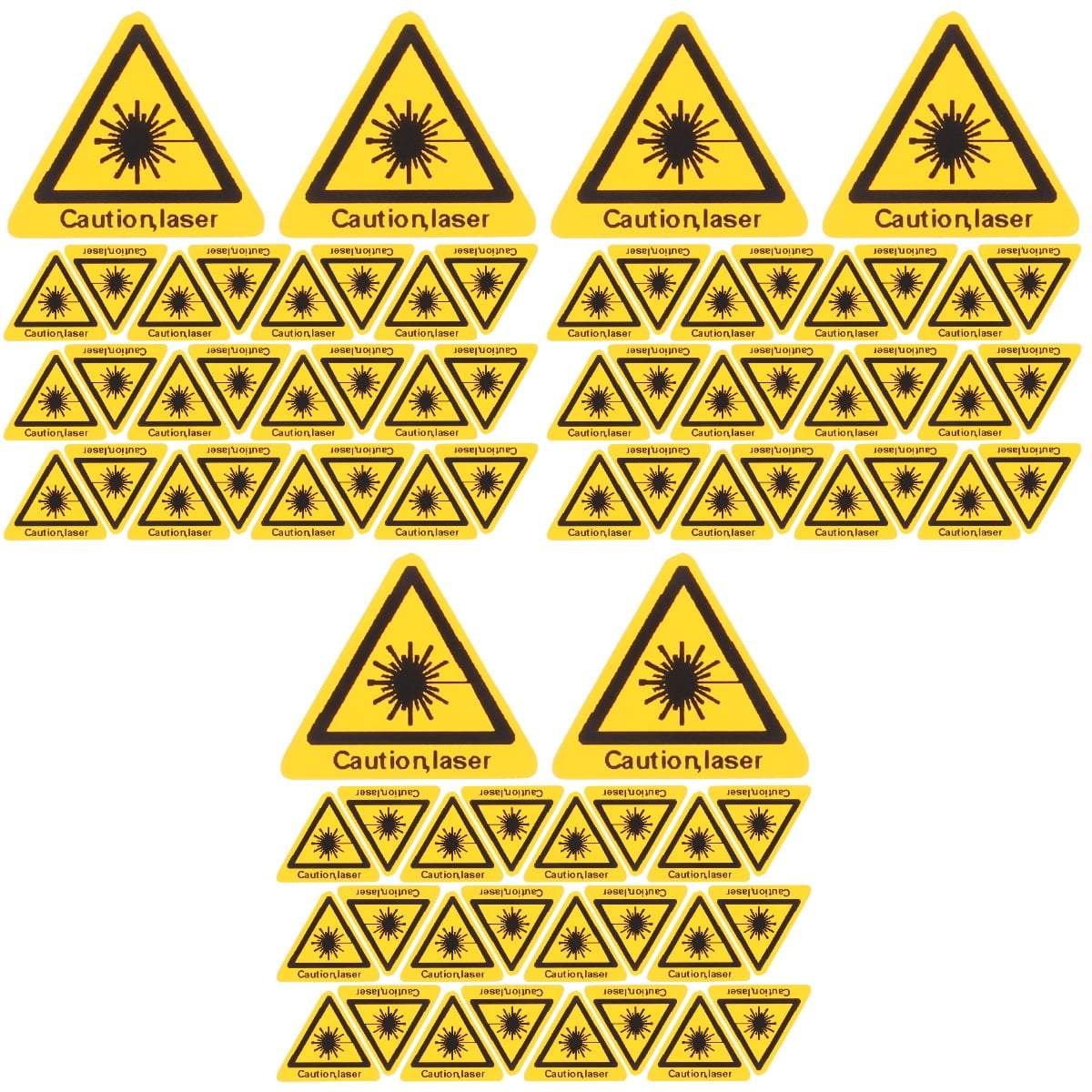 Raindrops 150 pcs Caution Sticker Security Sticker Caution Sign Caution ...