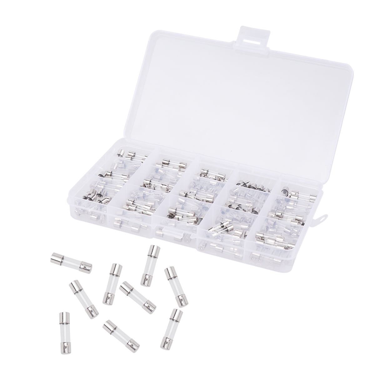 Raindrops 150Pcs 5x20mm 250V 0.1A-20A Glass Car Glass Tube Assorted Kit ...