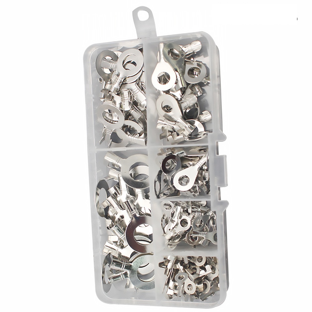 Raindrops 150Pcs Non Insulated Wire Terminal Connectors Silver Tinned ...