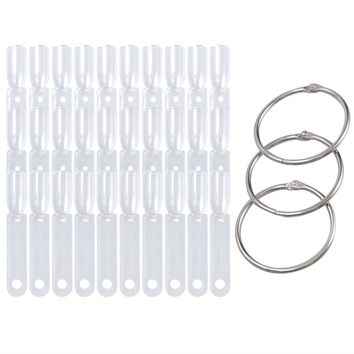 Raindrops Durable Plastic Nail Practice Tips for Display and Art with ...