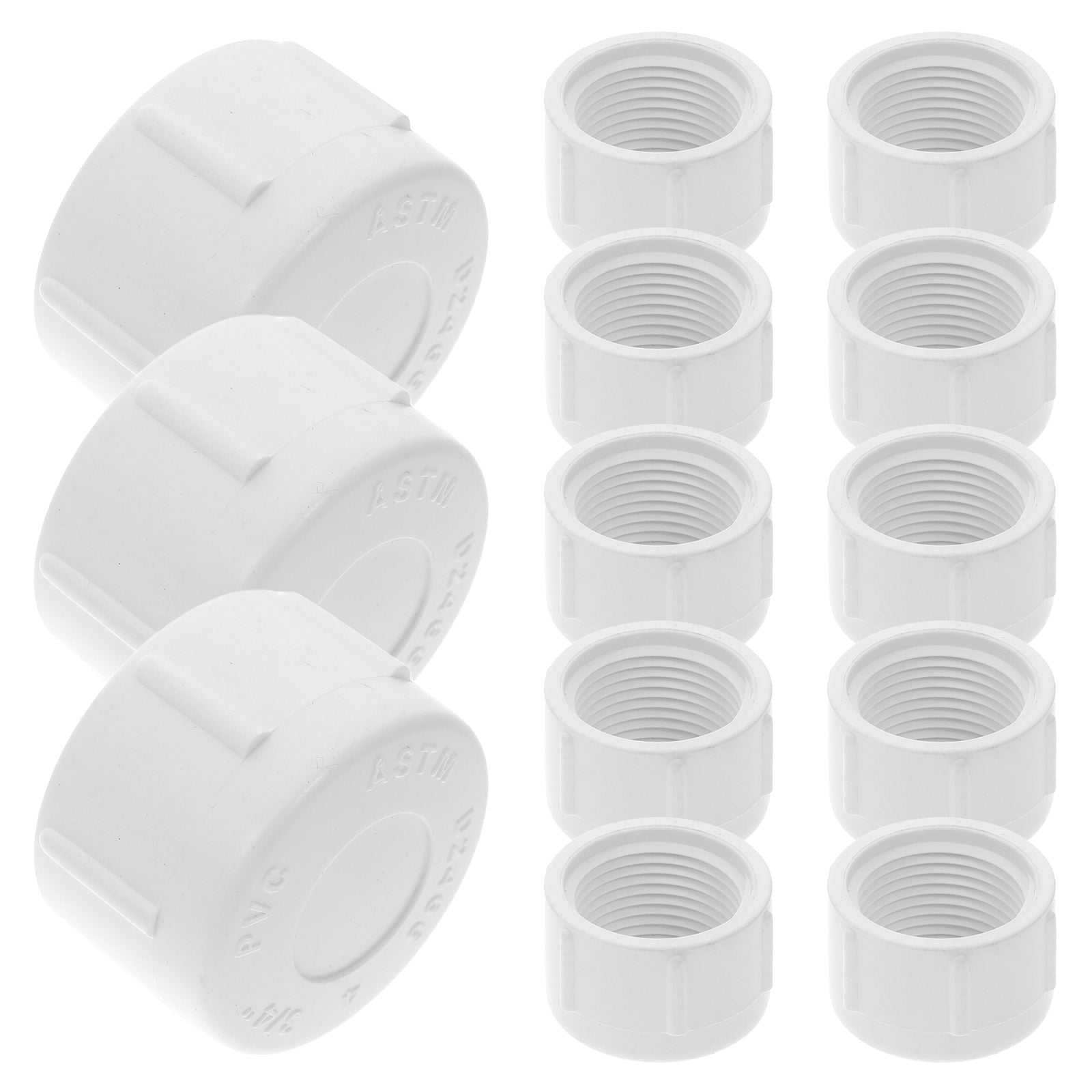 Raindrops 15Pcs Male Square Head Threaded Fitting Fitting End Cap ...