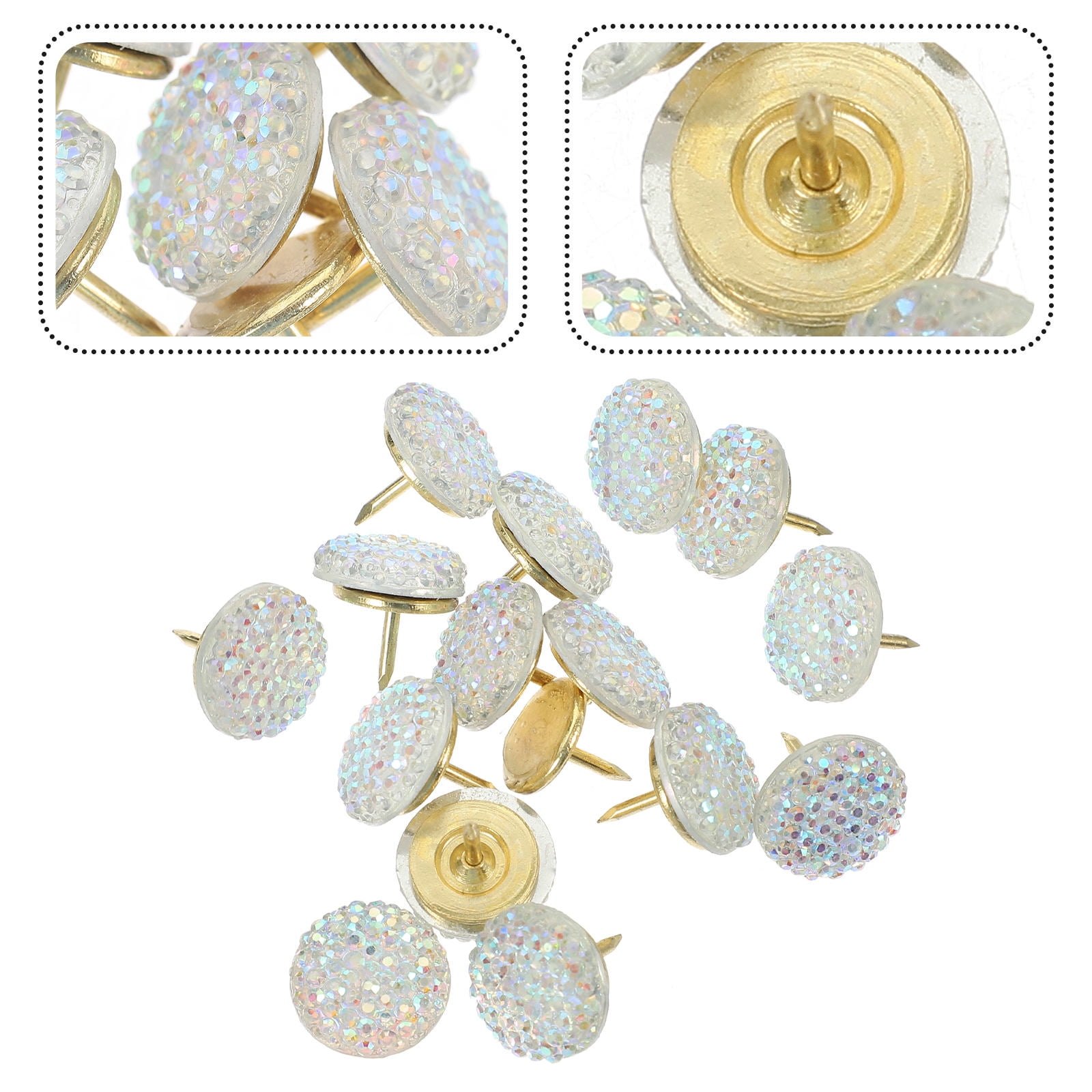 Raindrops 15Pcs Multi Colored Resin Thumb Tacks for Bulletin Board Use ...