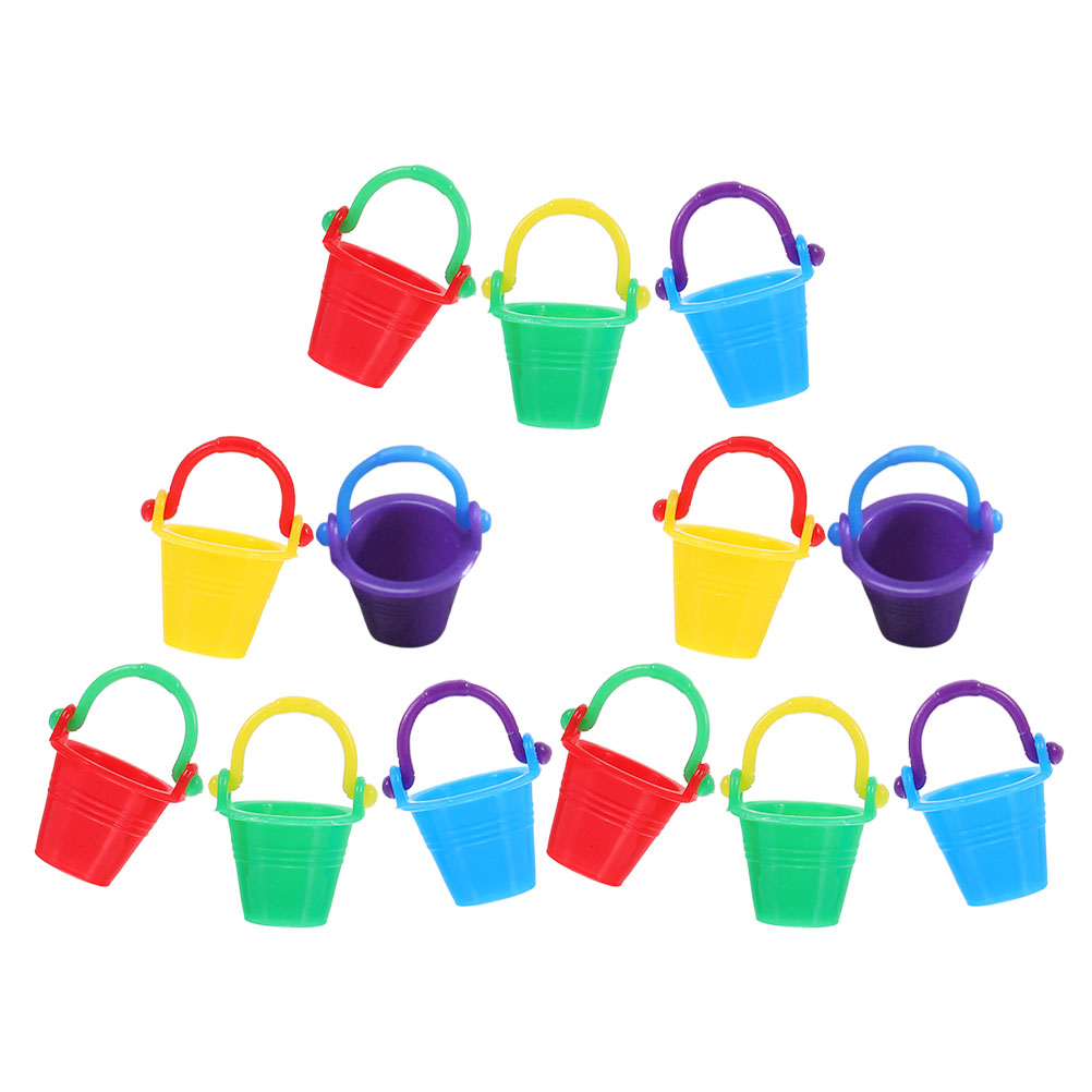Raindrops 15pcs Mini Bucket Model Doll House Mini Barrel Micro ...