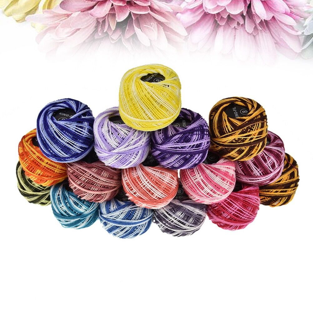 Raindrops 16 Color Embroidery Thread Stitching Card Threads Multicolor ...