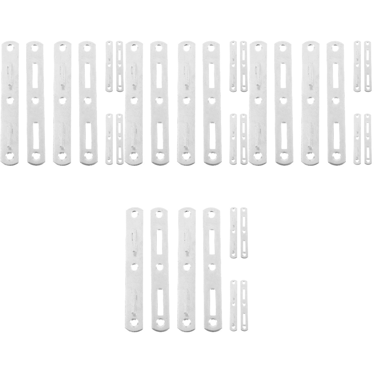 Raindrops 16 Pairs of Metal Bed Frame Bed Post Bracket Iron Bed Rail ...