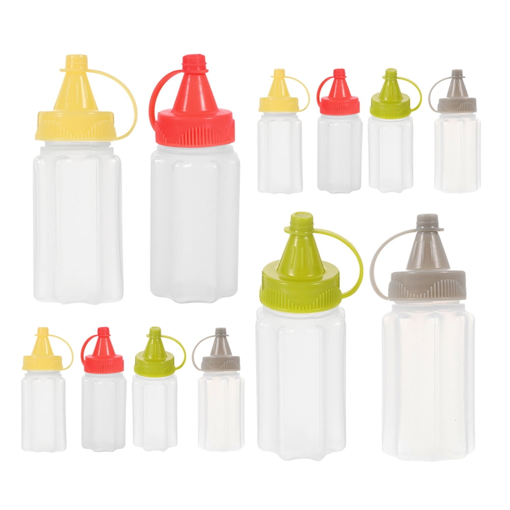 Raindrops 16 Pcs Mini Ketchup Squeeze Bottles Plastic Bottles with Cap ...