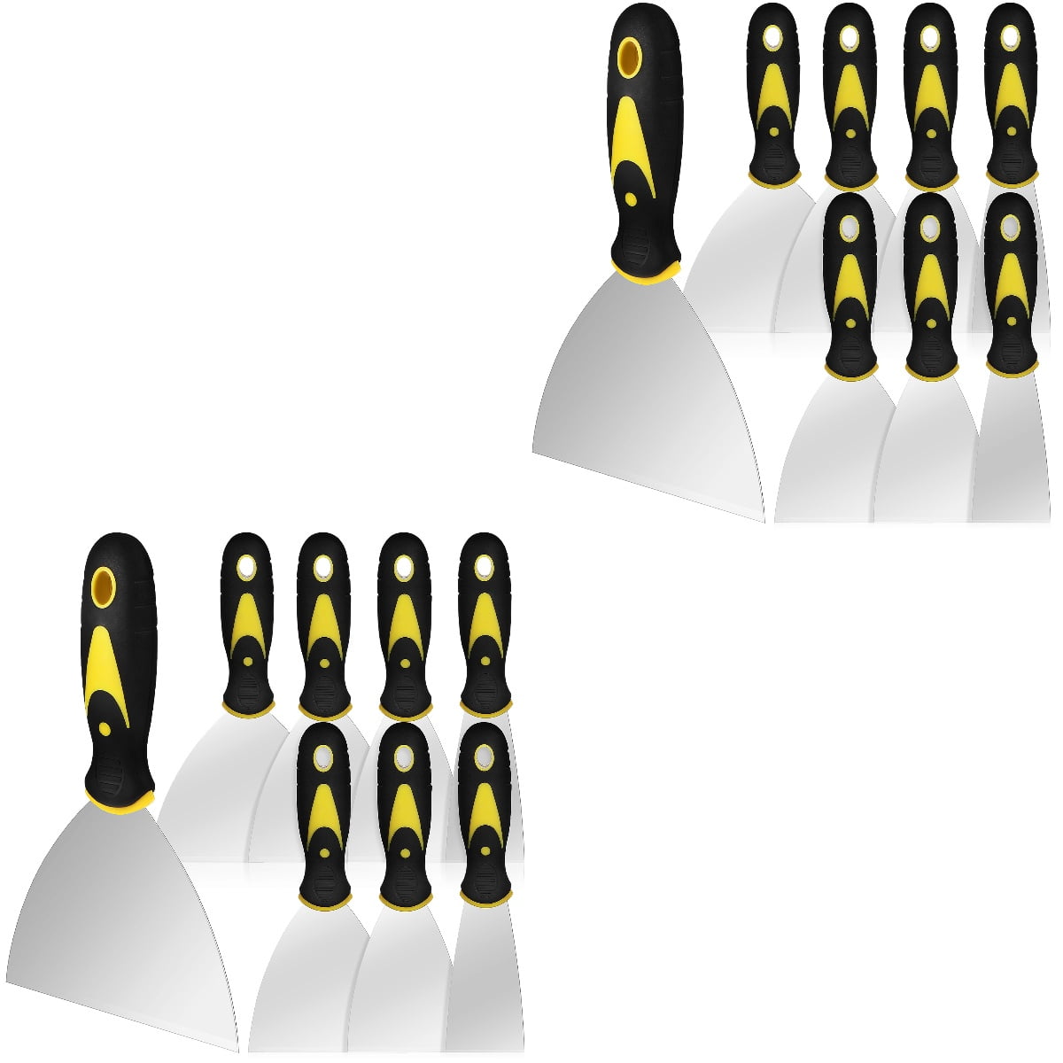 Raindrops 16 Pcs Spatulas Stainless Steel Surface Spatula Drywall Tools with Handle - Walmart.com