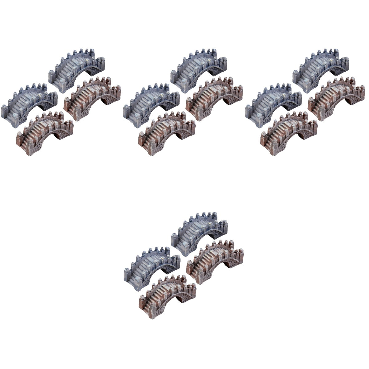Raindrops 16 Pcs Tiny Bridge Models Resin Miniature Bridge Toys Micro ...