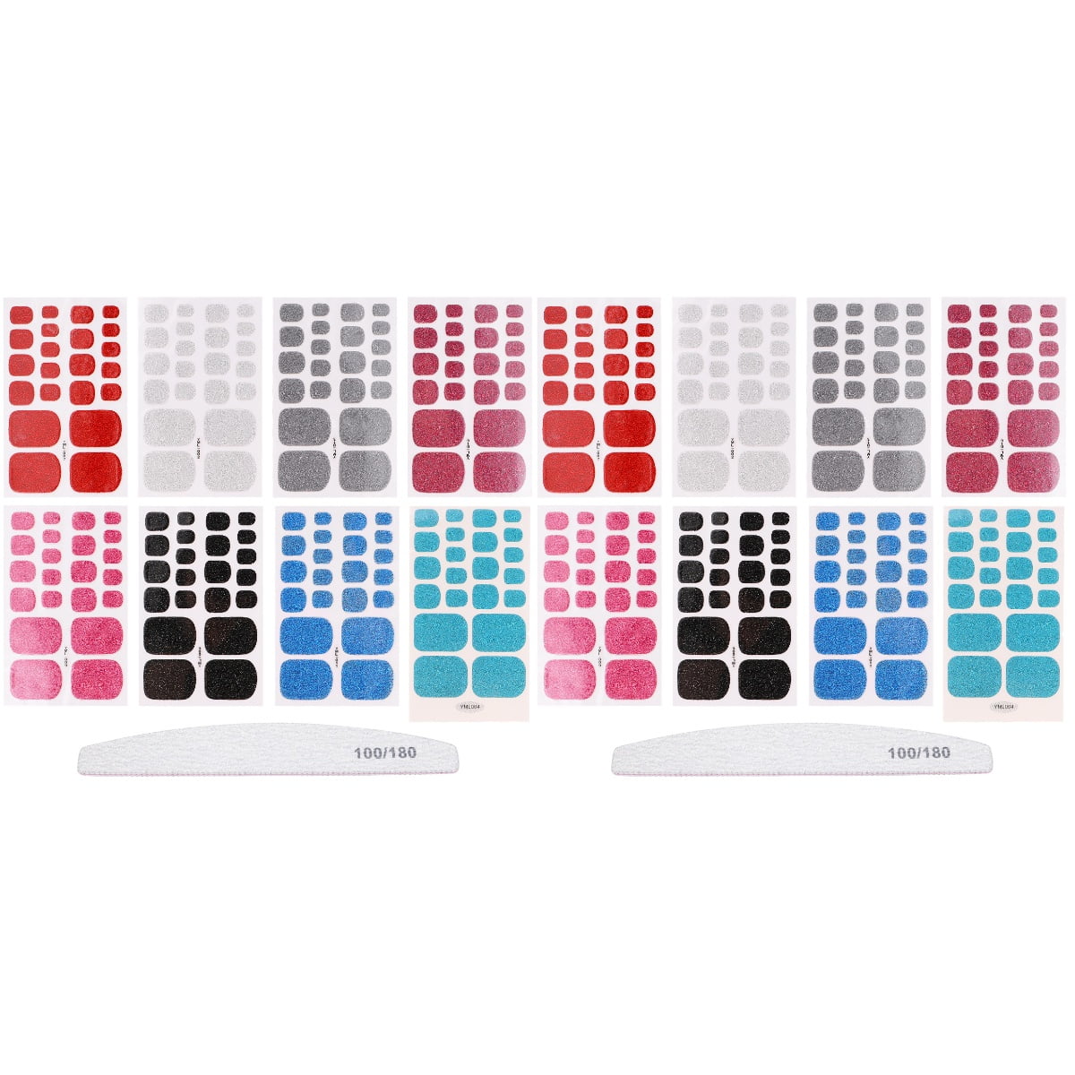 Raindrops 16 Sheets Toe Nail Art Stickers Delicate Toenail Sticker ...