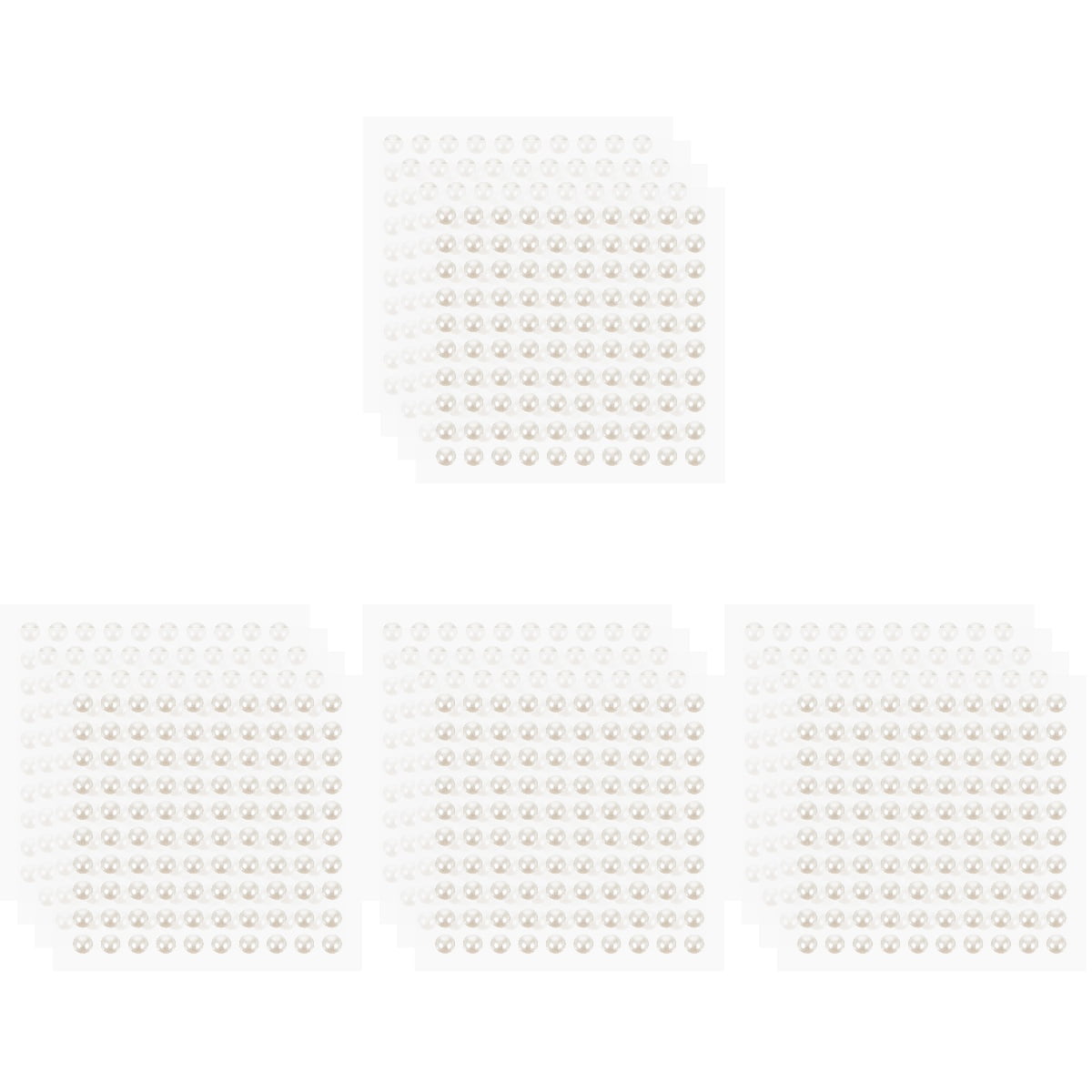 Raindrops 16 Sheets of Adhesive Pearl Stickers Face Pearl Diy Stickers ...