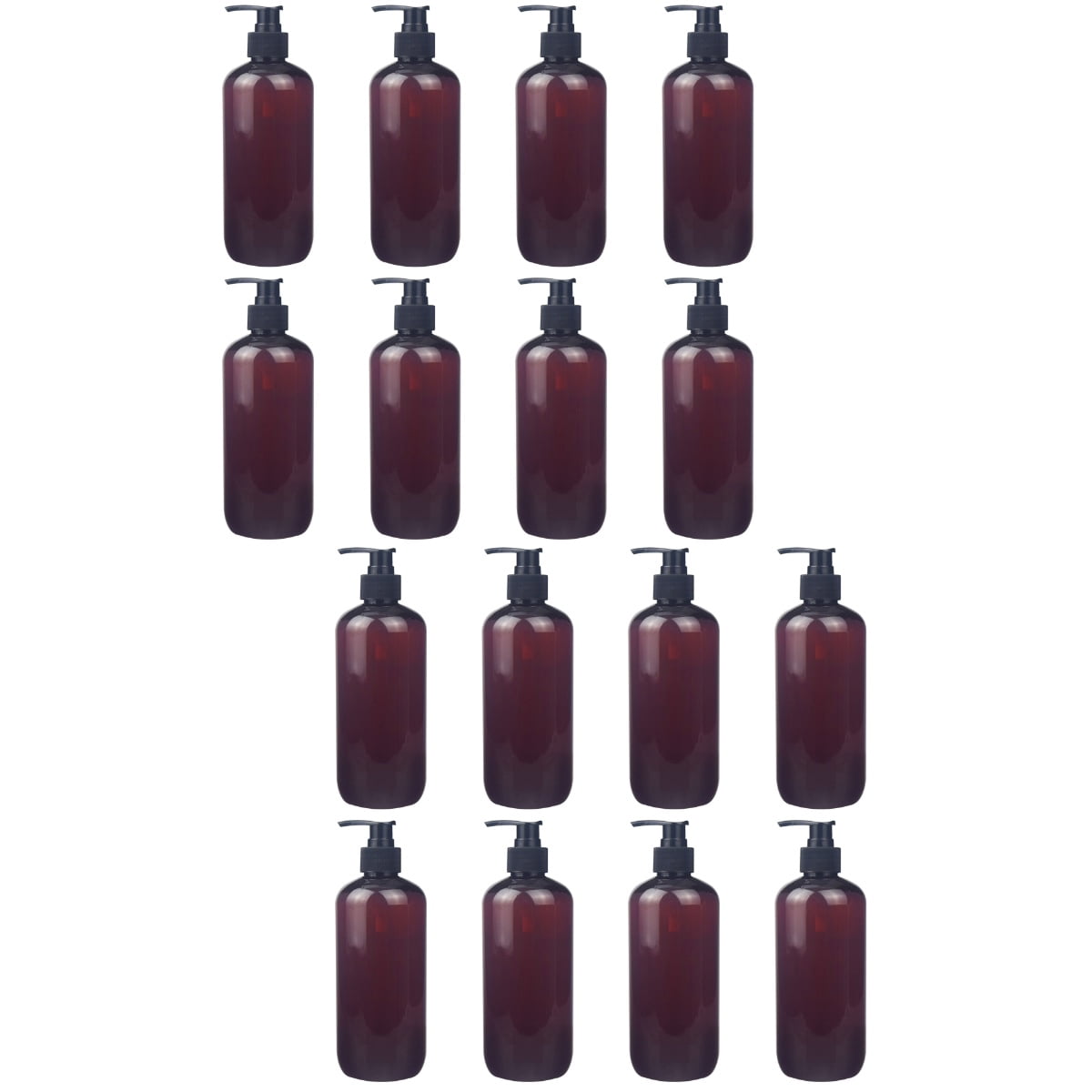 Raindrops 16 pcs 500ml Shampoo Pump Bottles Plastic Empty Bottles ...