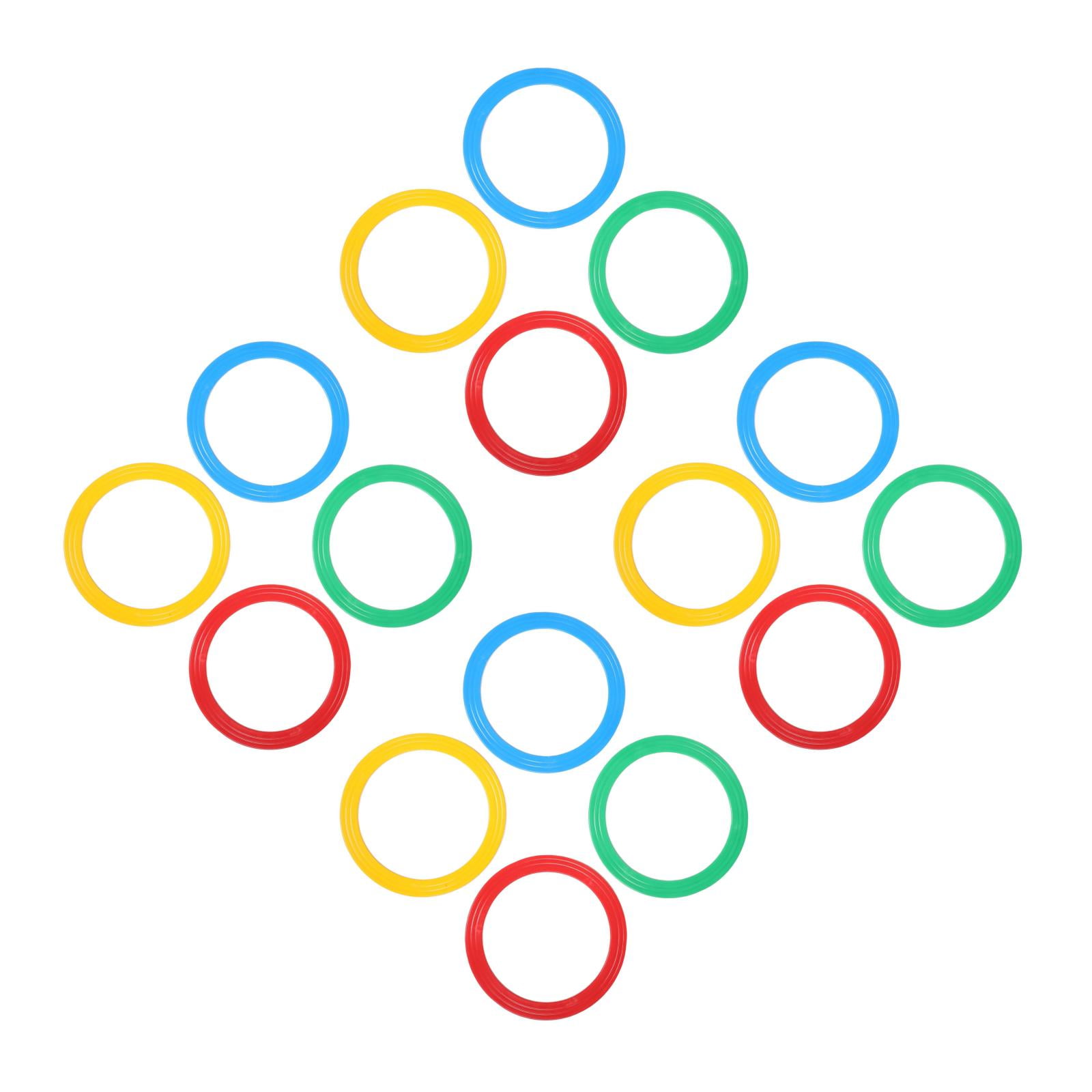 Raindrops 16 pcs Acrobatic Troupe Props Professional Juggling Rings ...