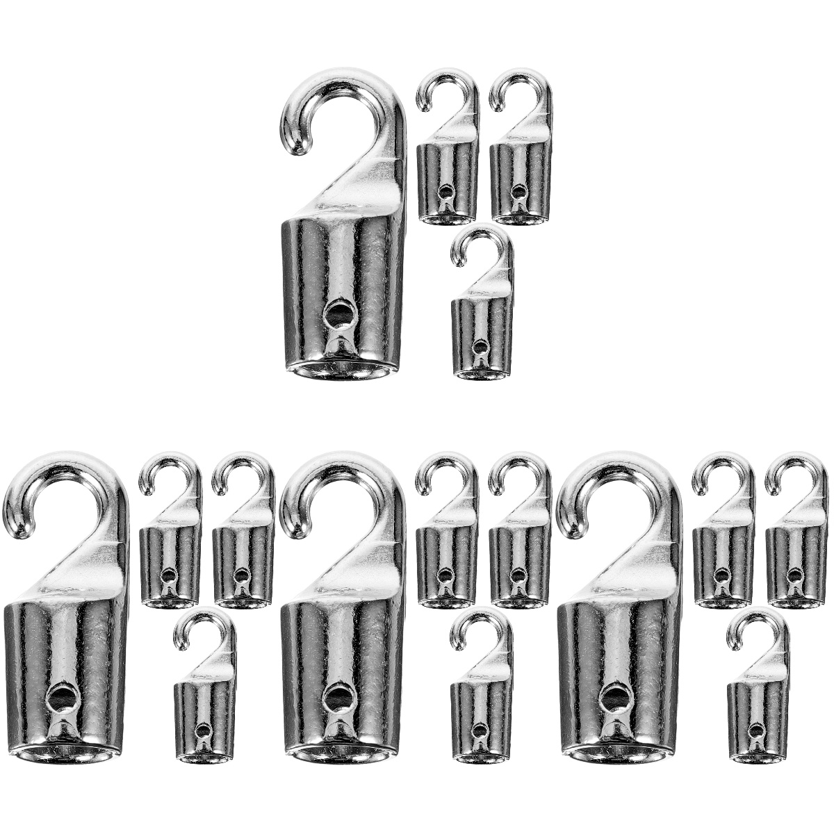 Raindrops 16 pcs Blind Wand Hook Tip Replacement Metal Window Blind ...