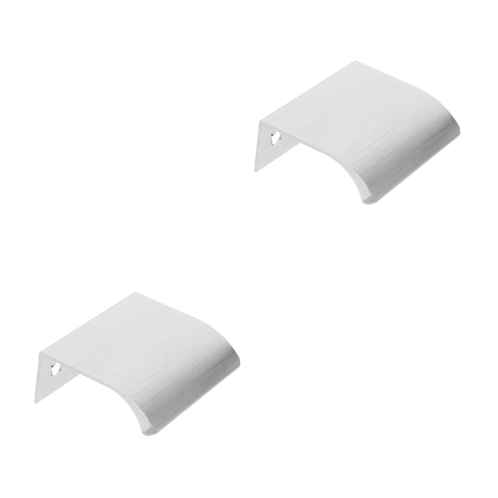 Raindrops 16 pcs Concealed Cabinet Handles Hidden Finger Pulls Aluminum ...