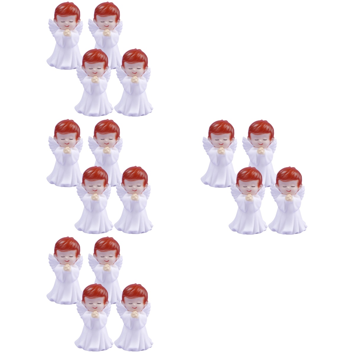 Raindrops 16 pcs Fairy Cake Decorations Praying Angel Figurines Kawaii ...