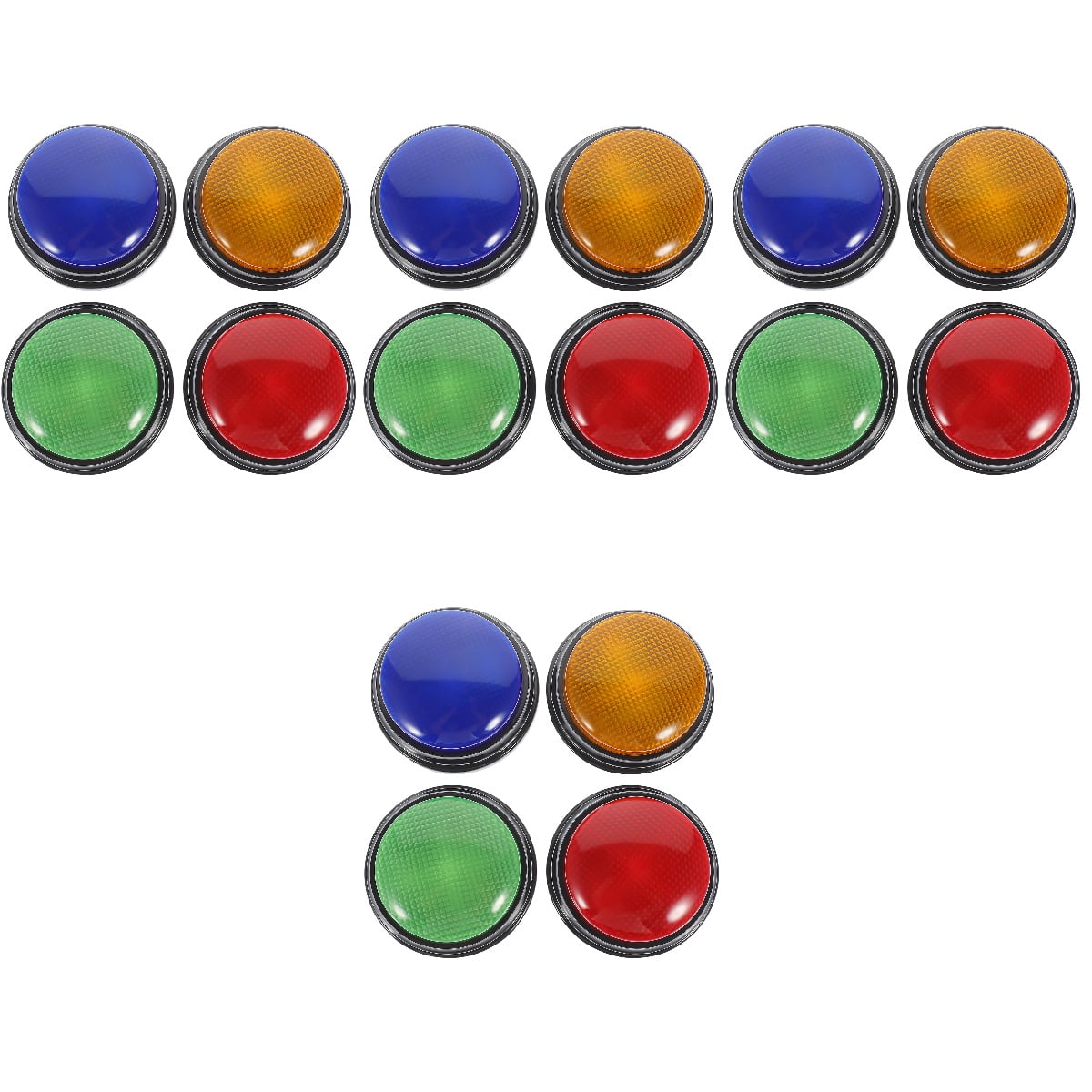 Raindrops 16 pcs Game Button Prop Party Prop Button with Light and Alarm Sound for Competition ...
