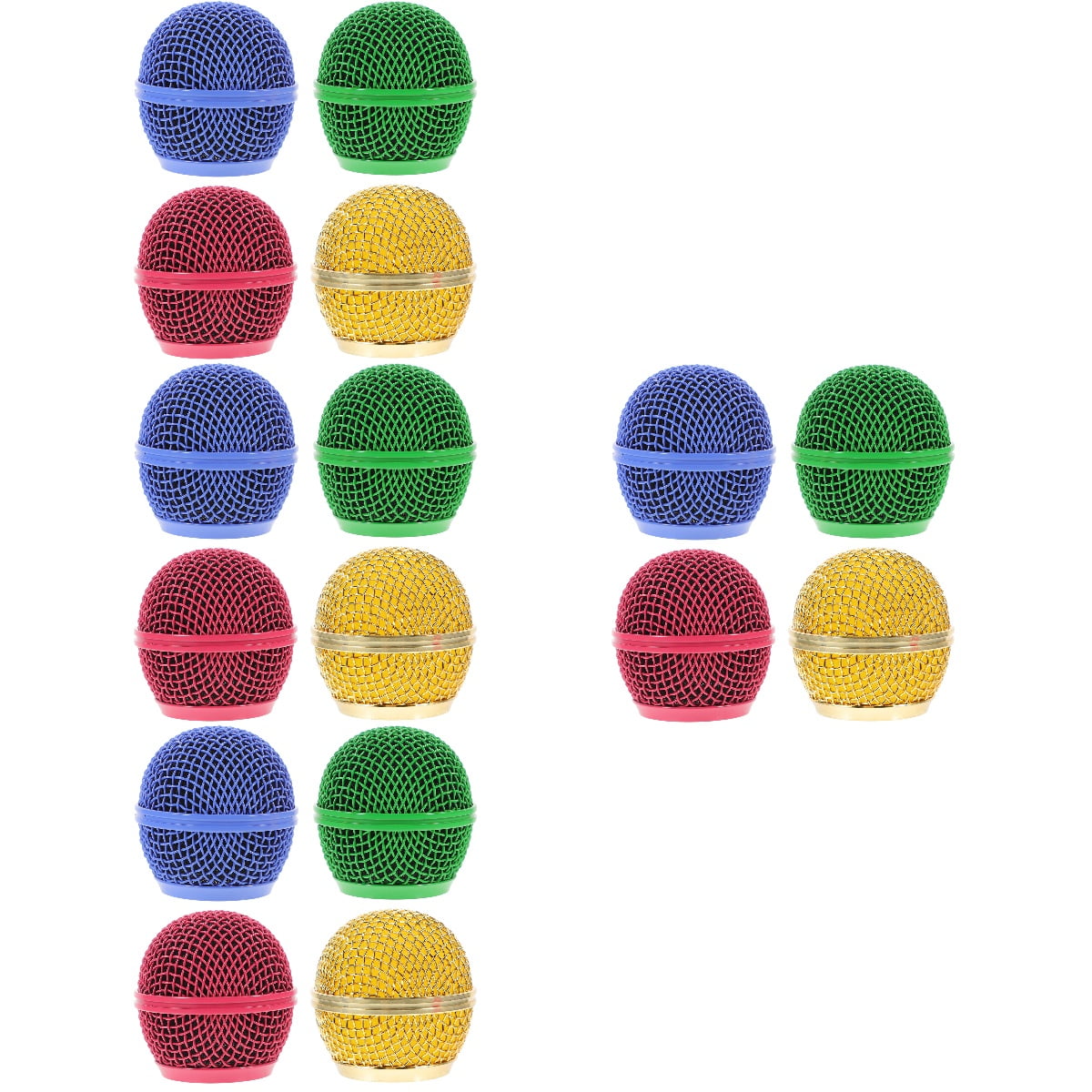 Raindrops 16 pcs Microphone Grill Heads Mic Head Mesh Grill Replacement ...