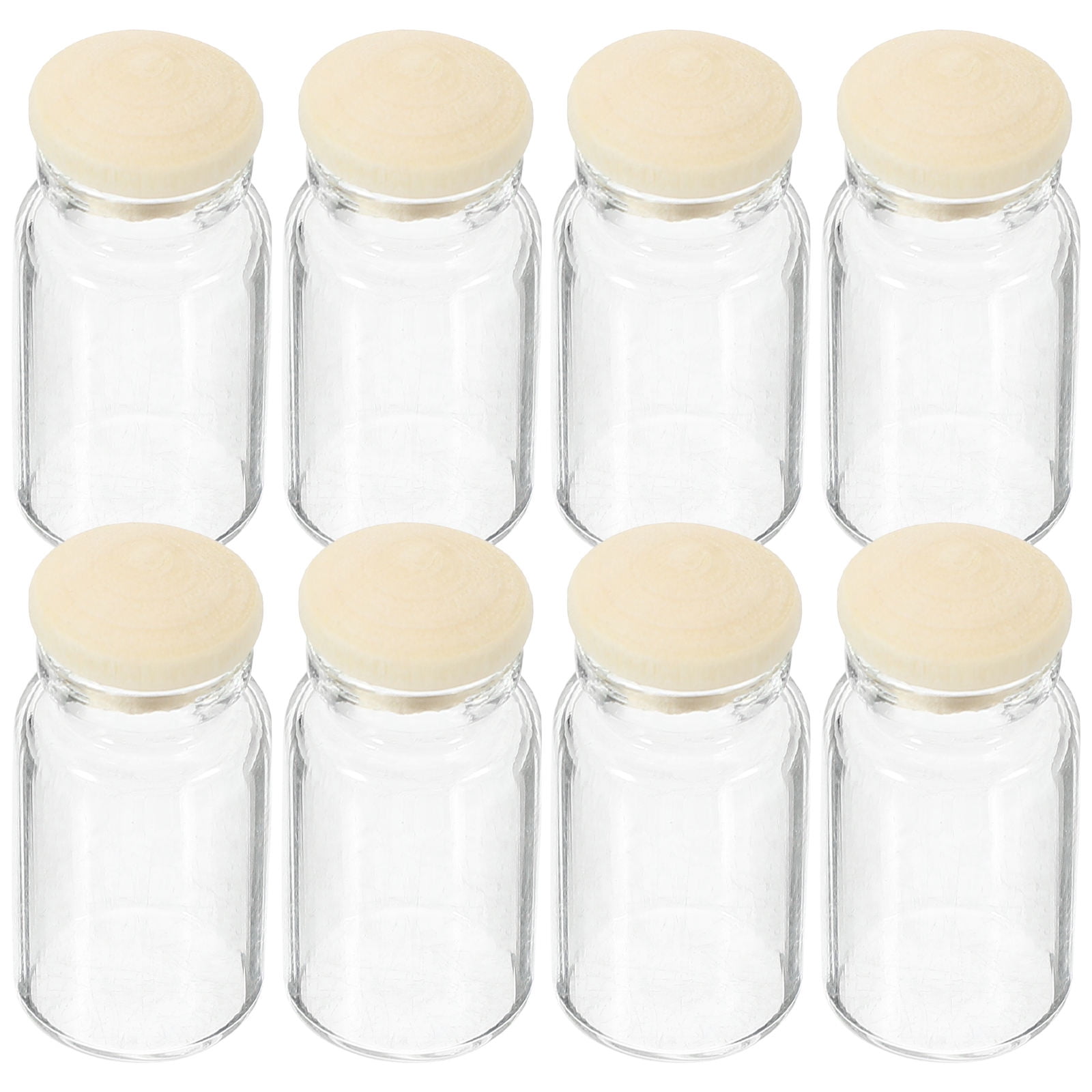 Raindrops 16 pcs Miniature Jar Cork Stoppers Pretend Play Glass Jar ...