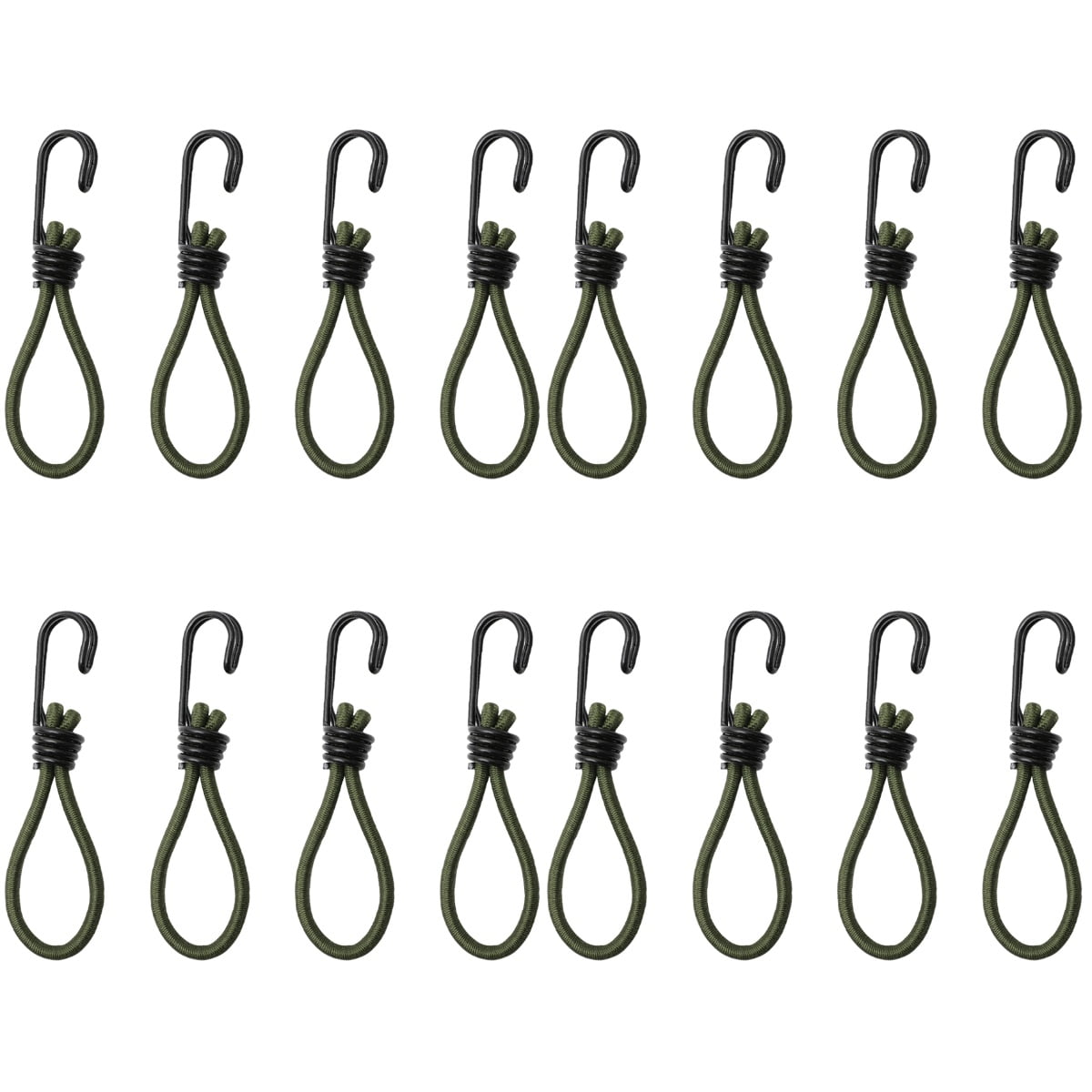 Raindrops 16 pcs Portable Rope Fixing Buckles for Tent Outdoor Elastic ...