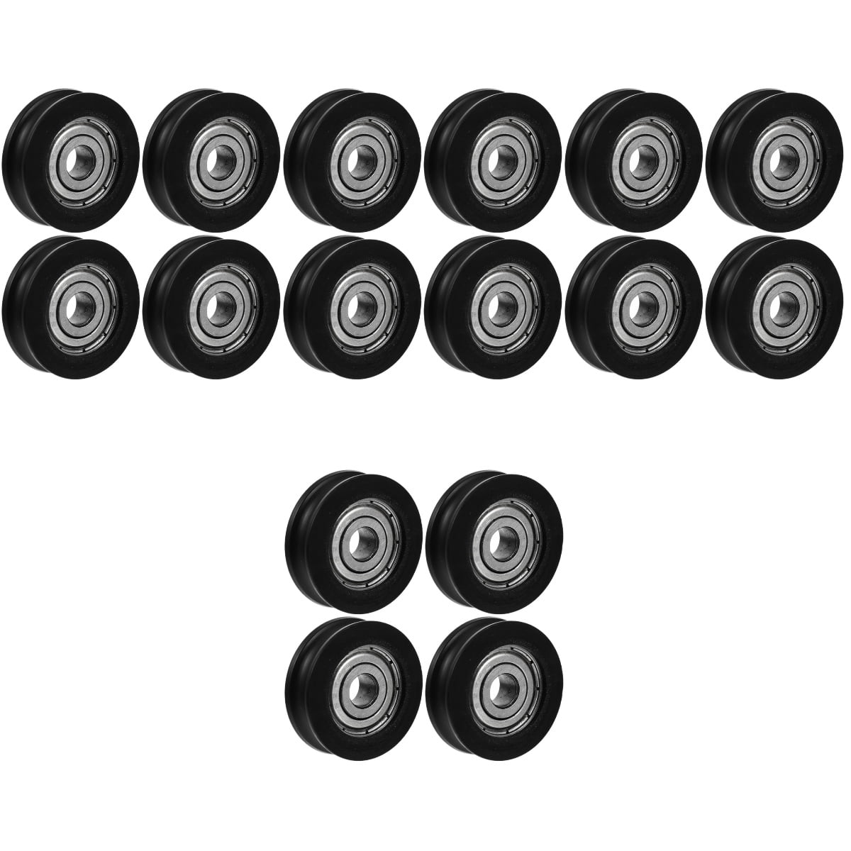 Raindrops 16 pcs U-Groove Pulley Roller Guide U Type Wheel for Hardware ...