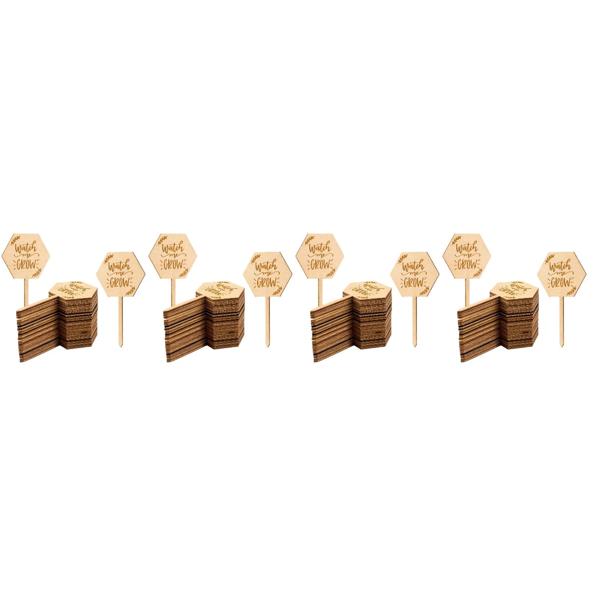 Raindrops 160 pcs Horticultural Tags Wood Plant Tags Landscape Signs ...