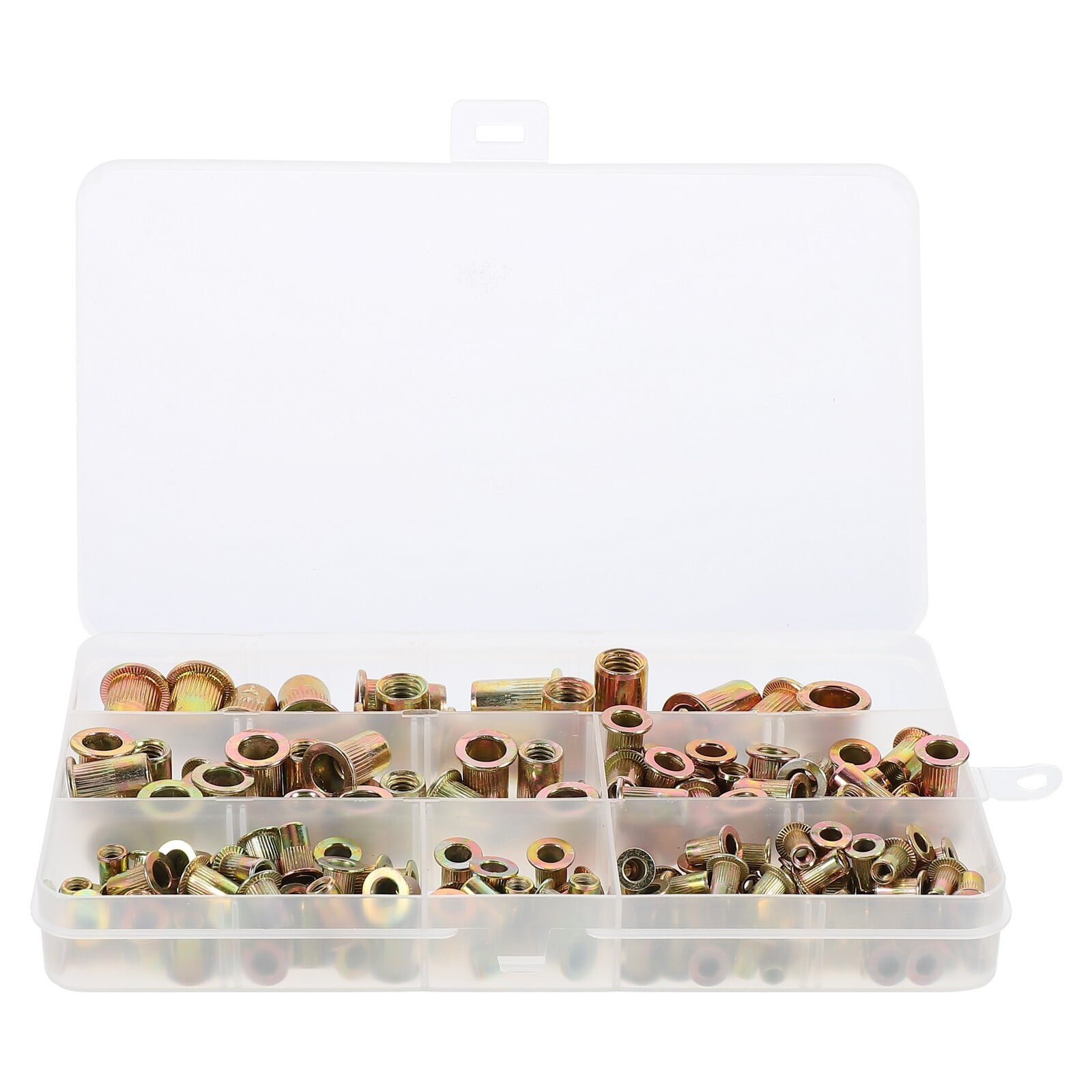 Raindrops 165 Pcs Flat Head Rivet Nut Threaded Rivets Kit Inserts ...
