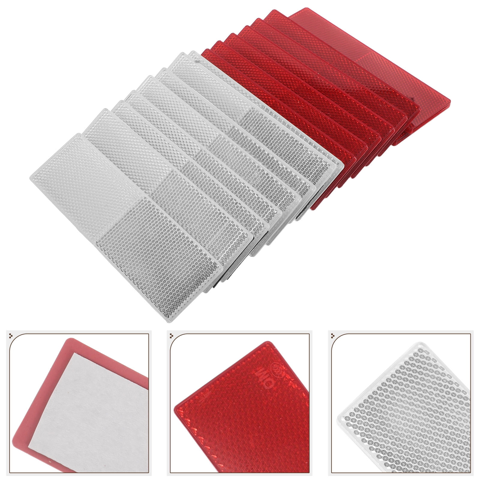 Raindrops 16-Pack Adhesive Reflective Stickers for Utility Trailers ...