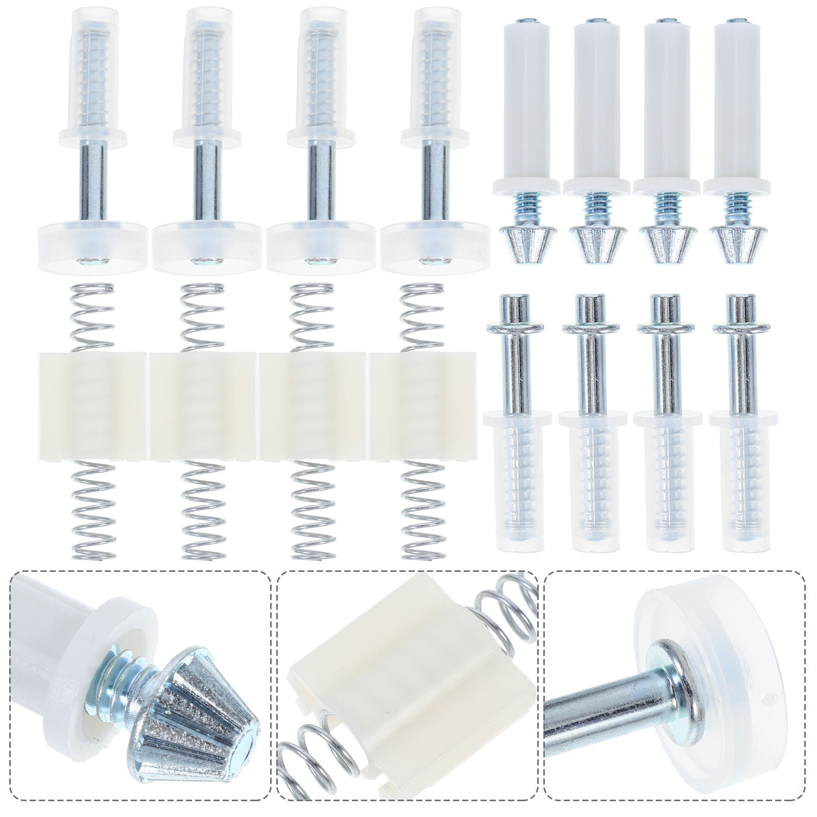 Raindrops 16pcs Folding Closet Door Hardware Kit Sliding Barn Door ...