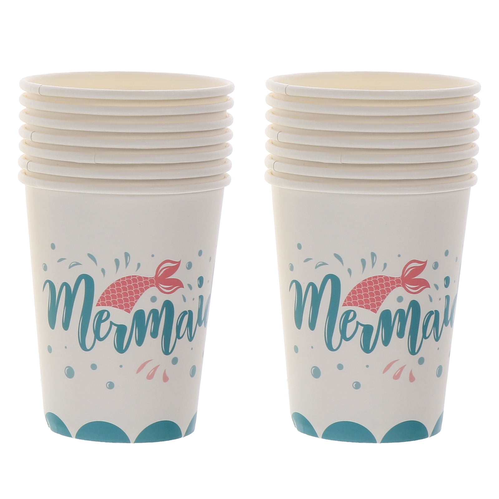 Raindrops 16pcs Mermaid Paper Cups Kids Birthday Paper Cups Disposable ...