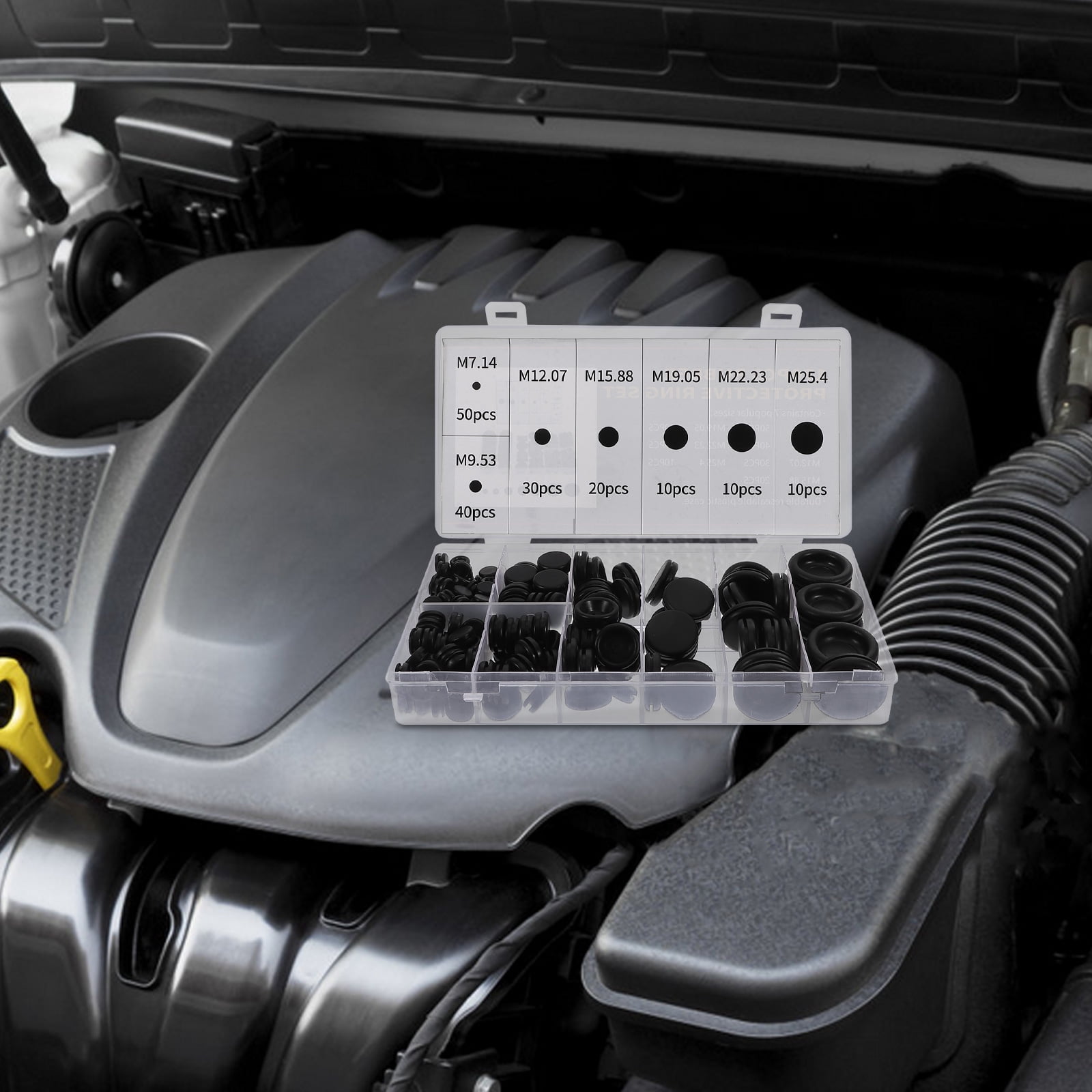 Raindrops 170pcs Rubber Grommets for Cables Wire Cable Grommets Rubber ...