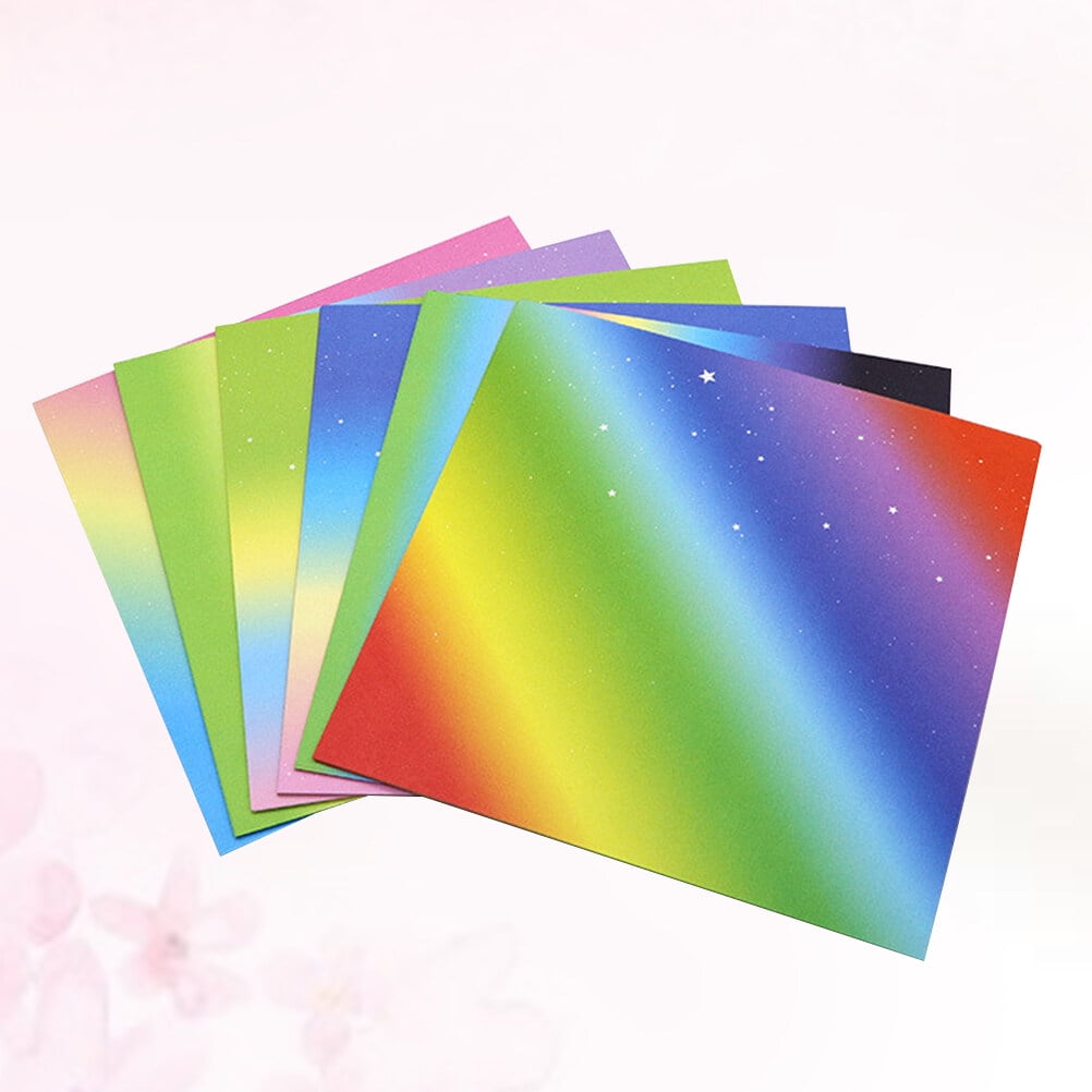 Raindrops 174 PCS Rainbow Fold Paper Origami Material Child - Walmart.com