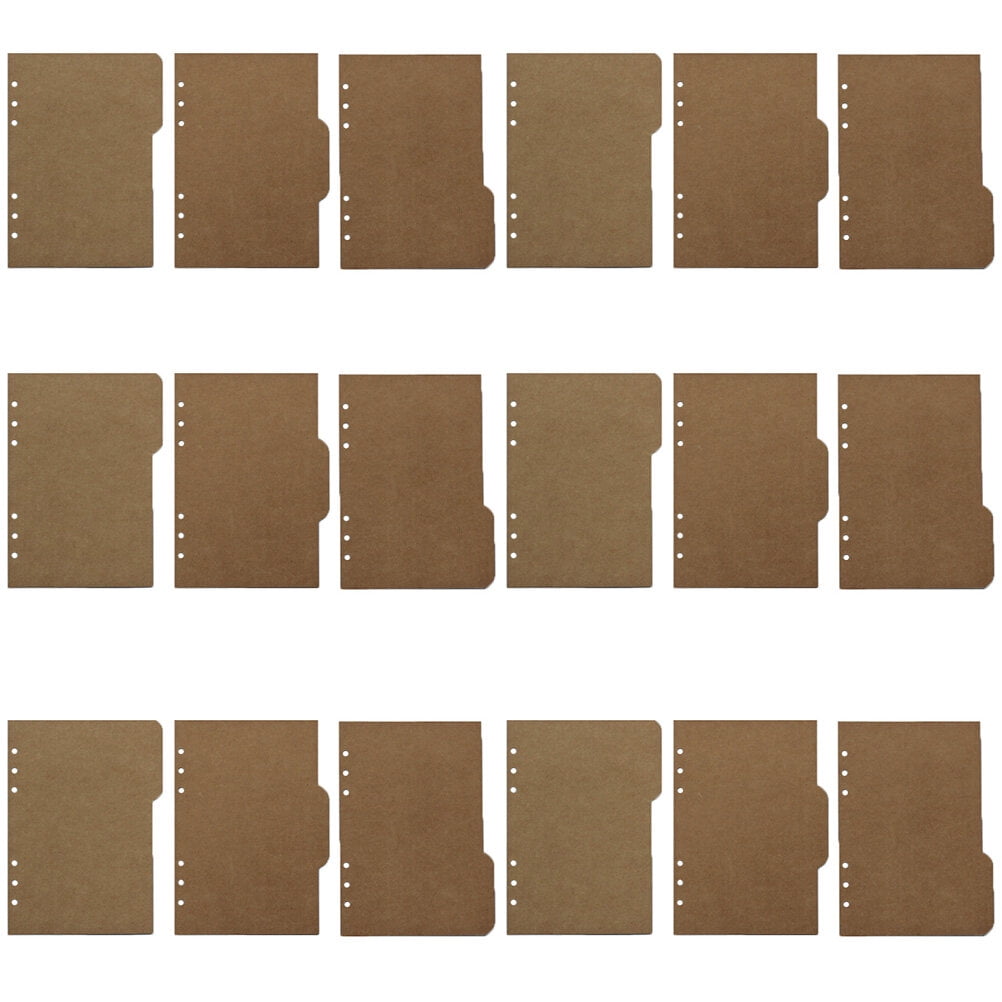 Raindrops 18 Pcs Binder Tab Divider A5 Classification Paper Dividers ...
