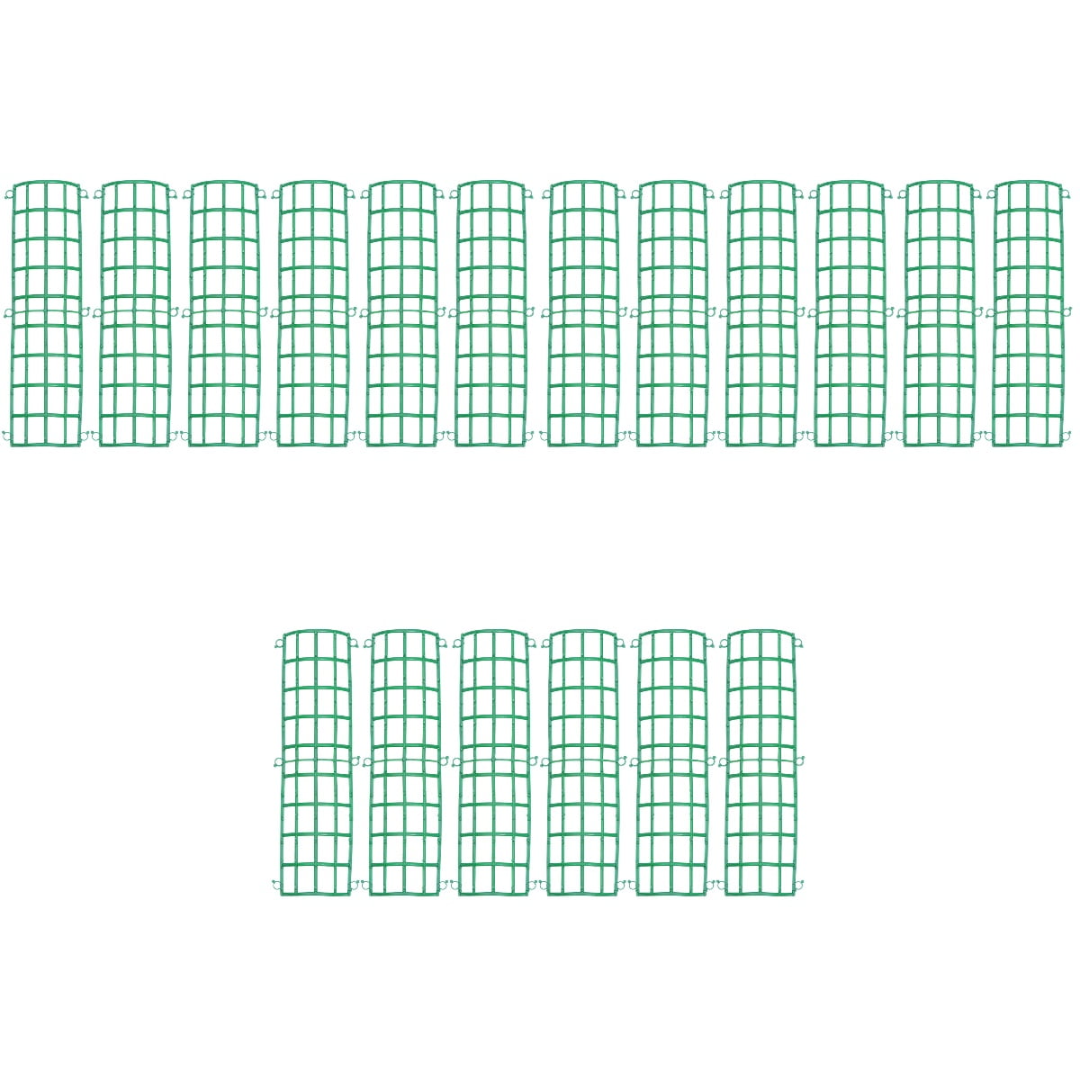 Raindrops 18 Pcs Flowers Wall Frame Grid Wall Frame Green Fence Frame ...
