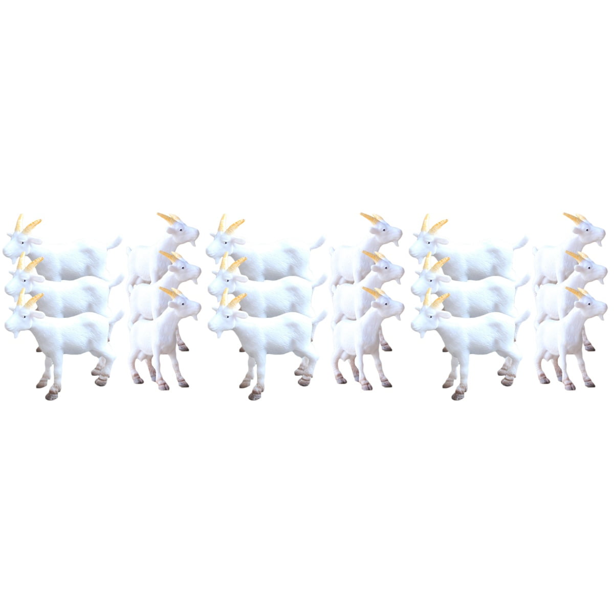 Raindrops 18 Pcs Goat Models Farmhouse Animal Models Cartoon Goat ...