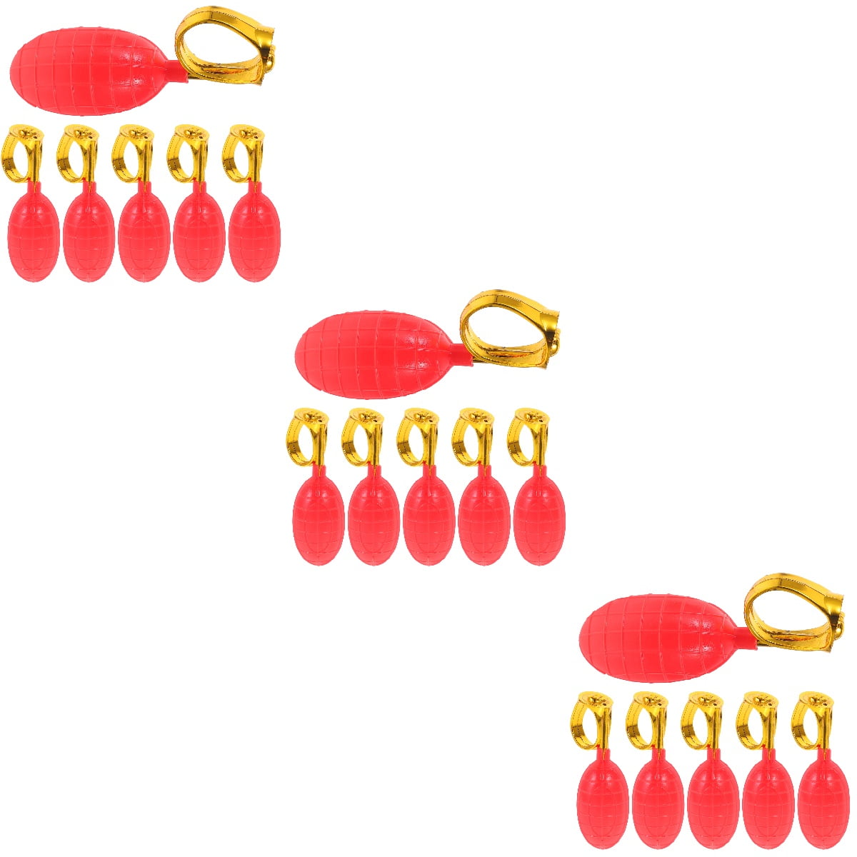 Raindrops 18 Pcs Spray Ring Funny Trick Toy Prank Prop April Fool's Day ...
