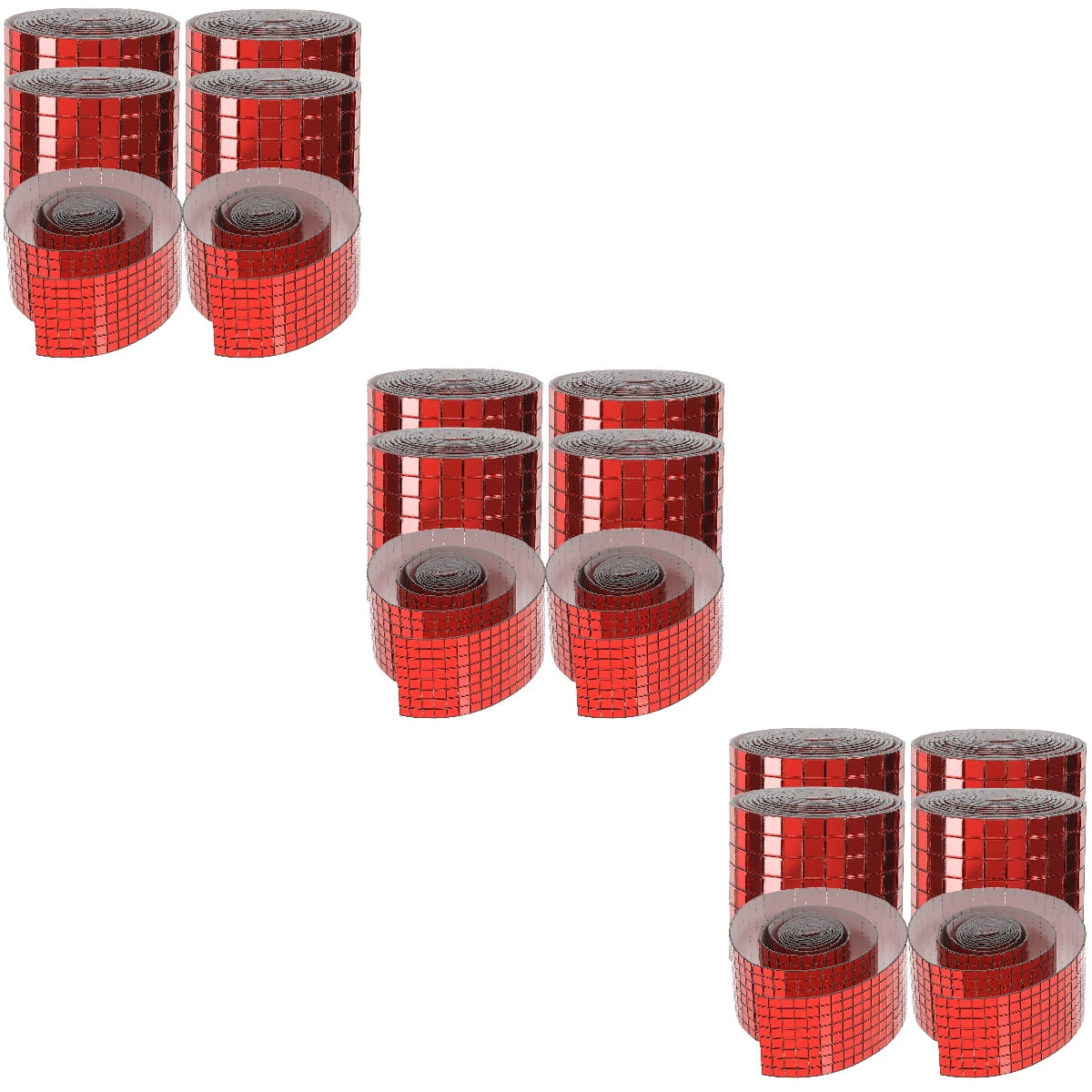 Raindrops 18 Rolls Self Adhesive Mosaic Tiles Glass Mirror Mosaic Tiles ...