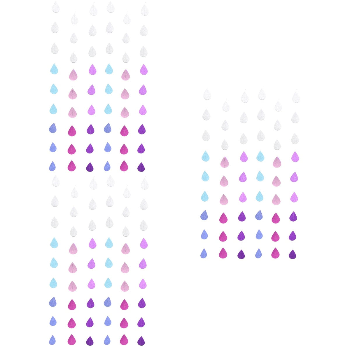 Raindrops 18 Strings of Raindrop Paper Garlands Party Hanging Raindrop ...