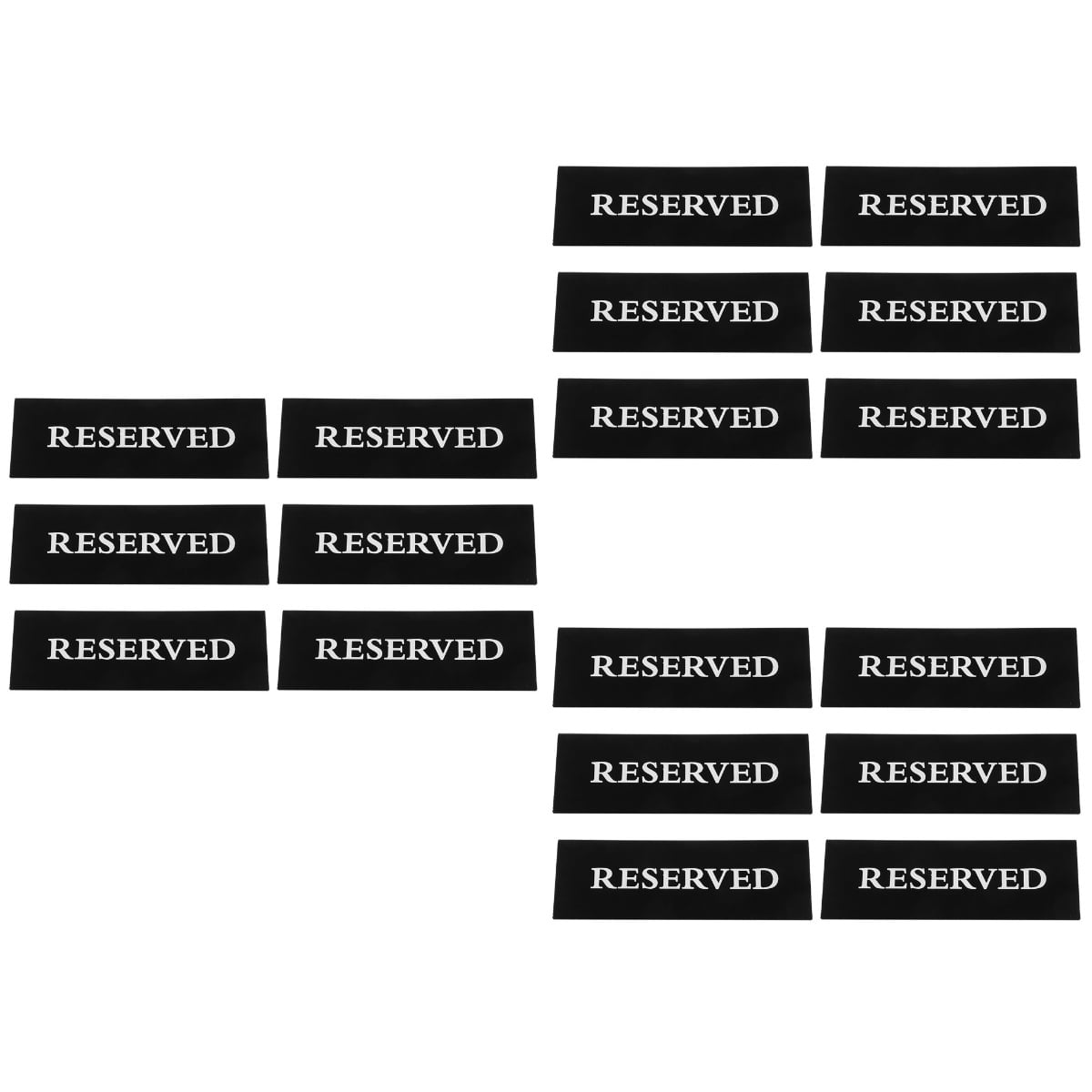 Raindrops 18 pcs Acrylic Reserved Signs Reserved Tent Signs Desk Signs ...