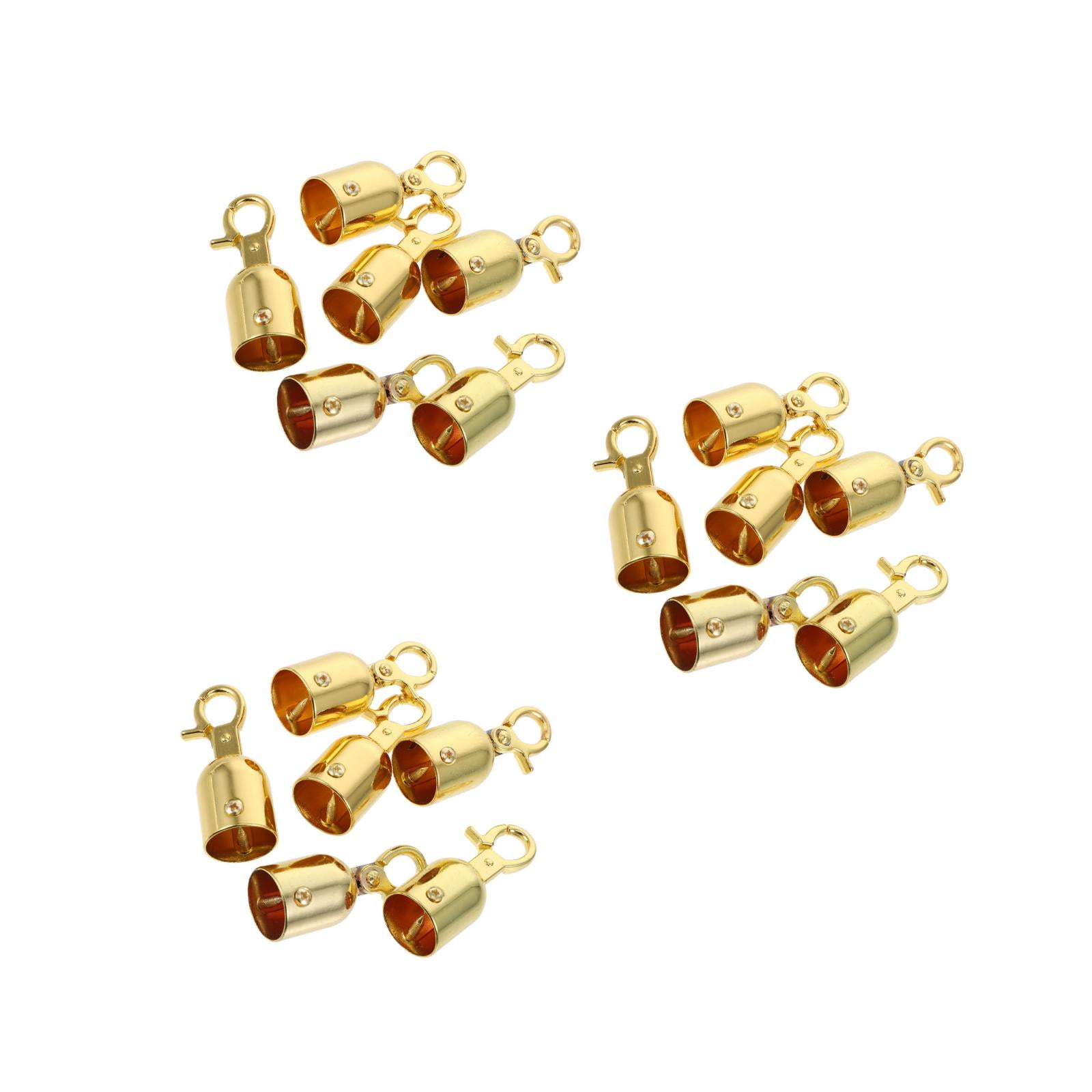 Raindrops 18 pcs Rope End Stopper Cord End Caps With Hook Lobster Claw ...