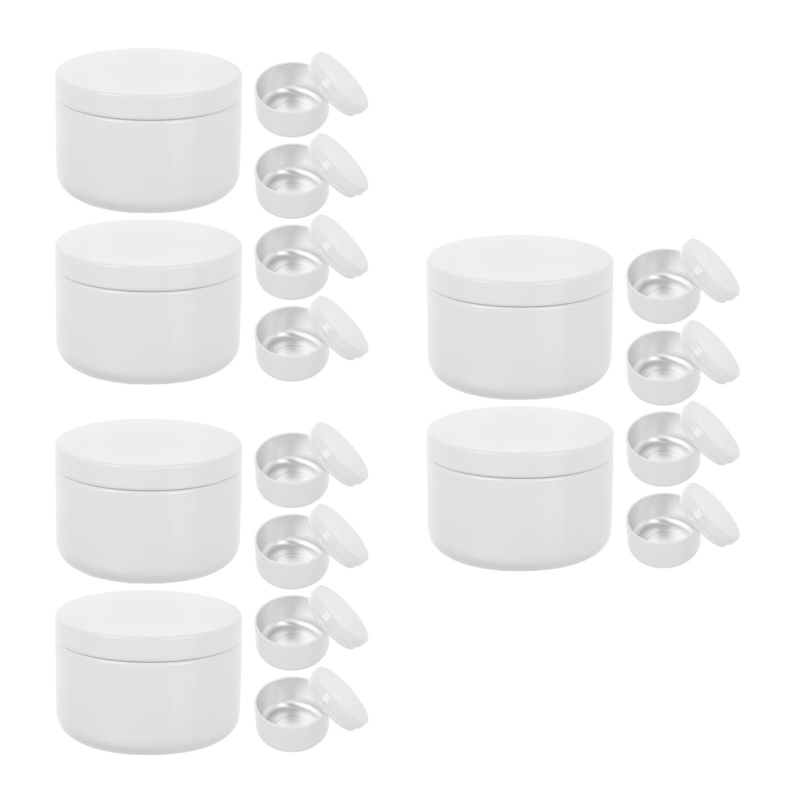 Raindrops 18 pcs White Candle Jars Aluminum Candle Making Tins Candle ...