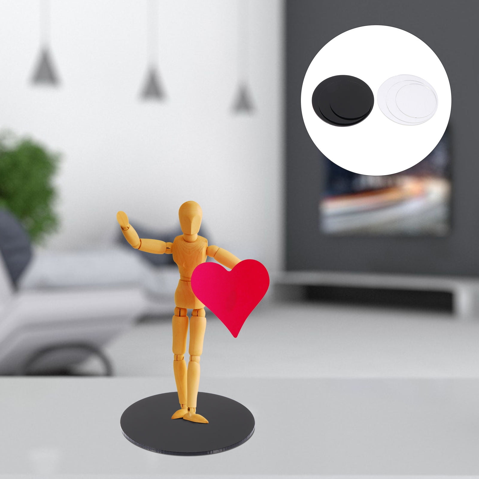 Raindrops 18Pcs Pottery Clay Doll Base Acrylic Diy Support Display ...