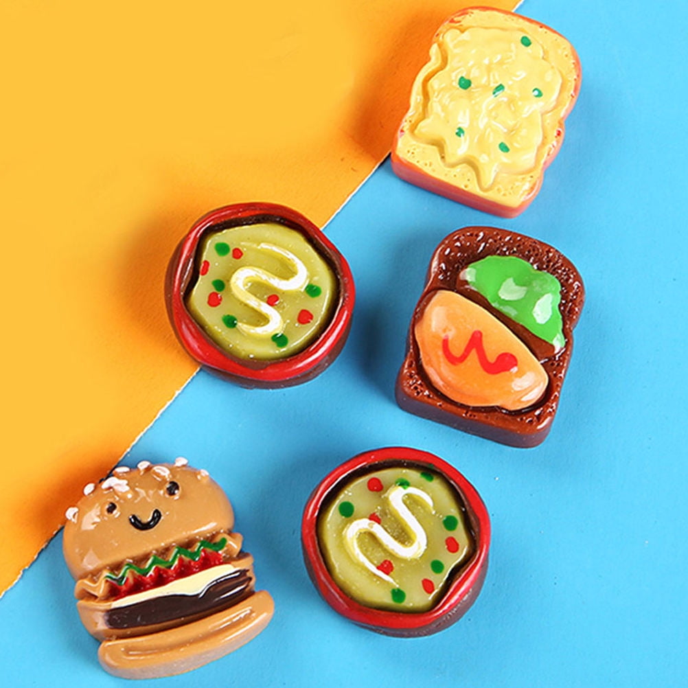 Raindrops 18pcs Artificial Food Model Realistic Faux Bread Pizza Model ...