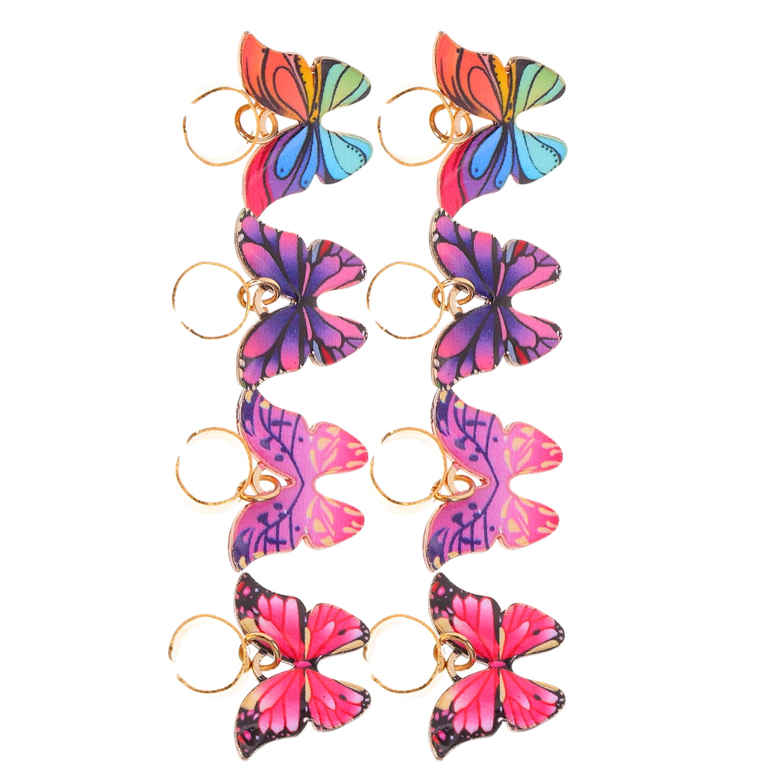Raindrops 18pcs Hair Charms For Braids Butterfly Braid Cuffs Hair ...