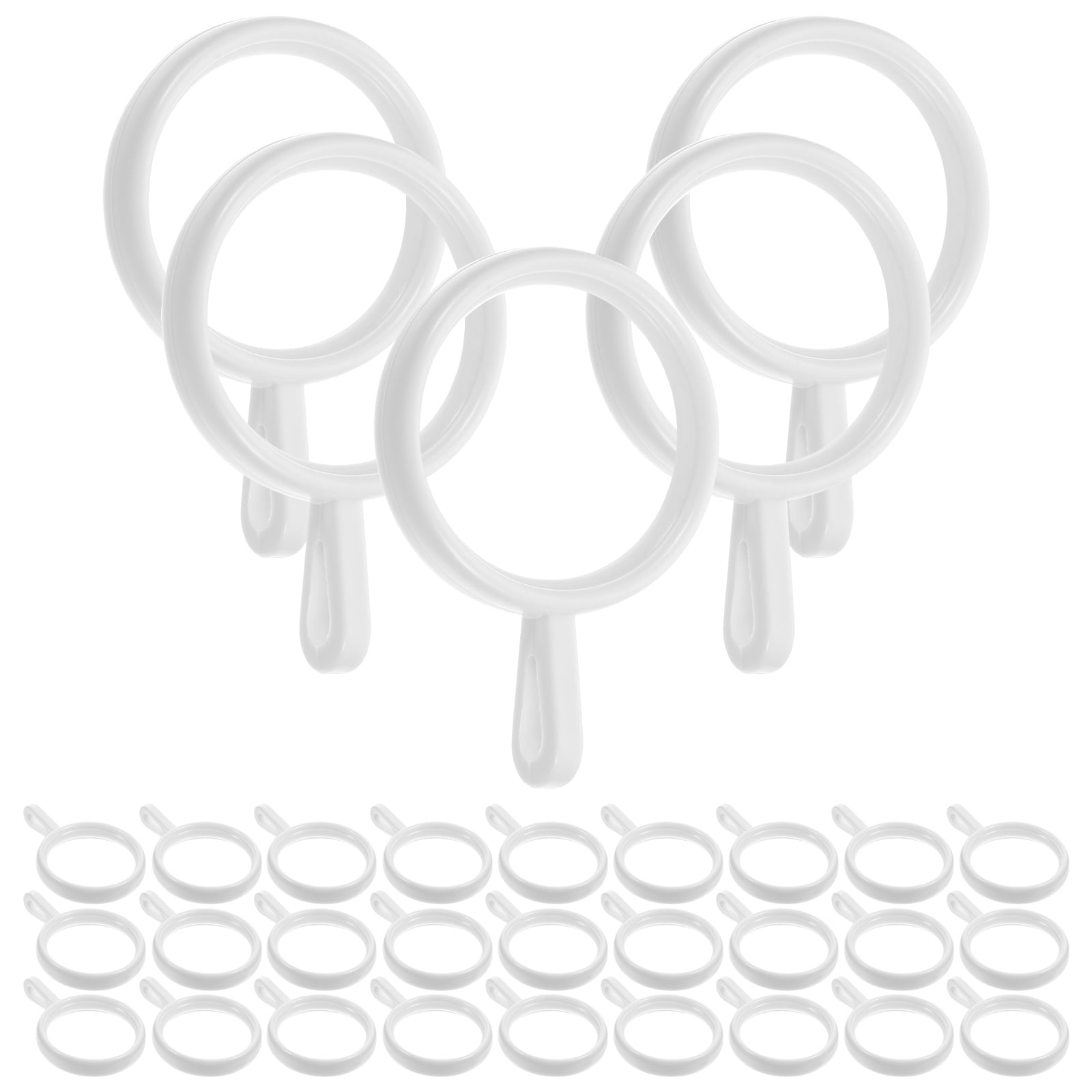 Raindrops 190pcs Hanging Eyelet Curtain Rings Curtain Drapery Rings ...