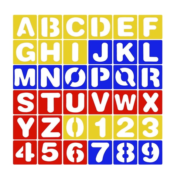 Raindrops 1PC Template Letters Number Painting Hollow Painting Stencils ...