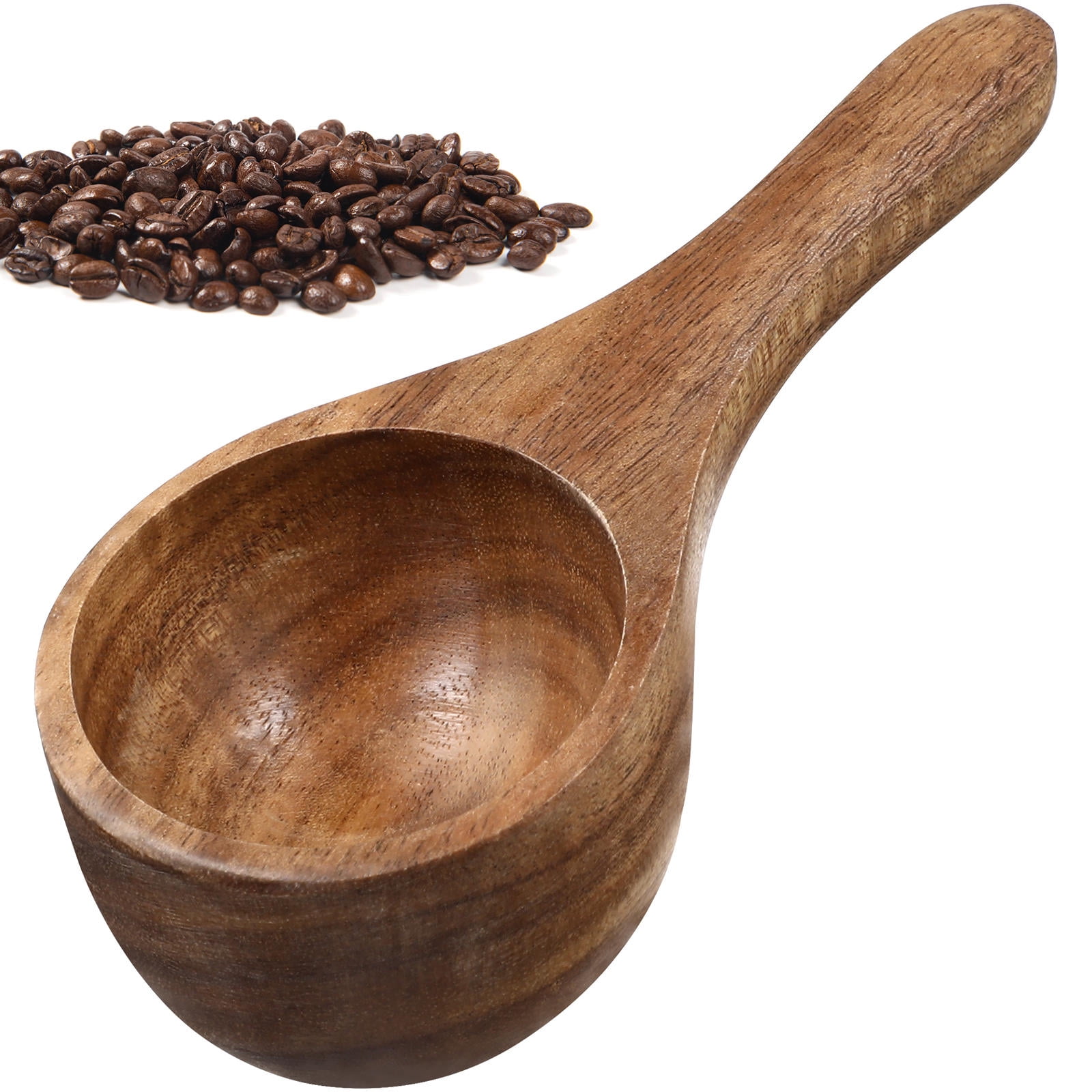 Raindrops 1PC Wooden Measuring Spoons Acacia Wood Mini Coffee Bean ...