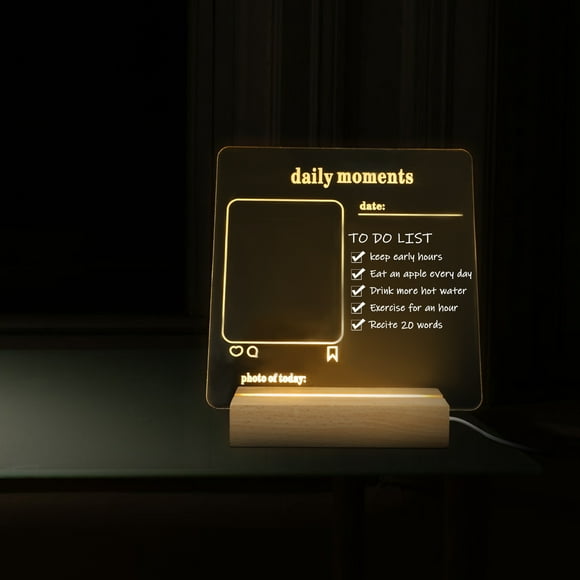 Light Up Dry Erase Board