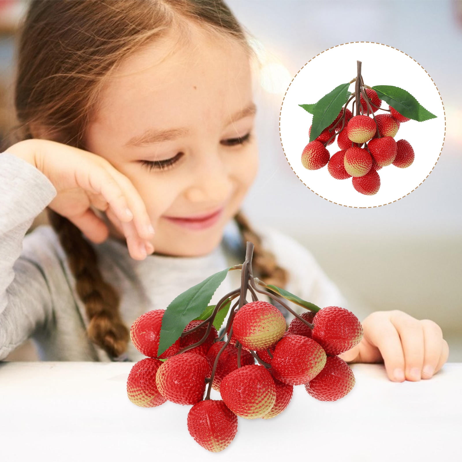 Raindrops Lychee Prop Simulated Lychee Model Assorted Color 1Pack ...